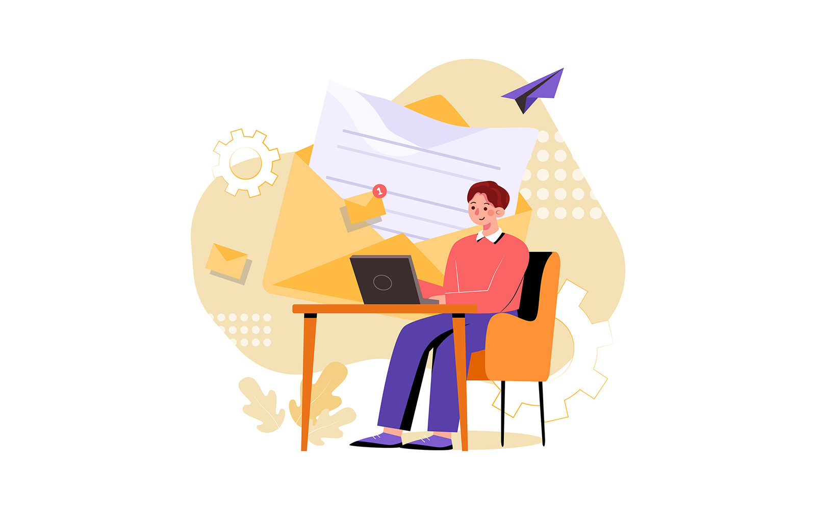 M337 - Email Marketing Illustration Pack - TemplateMonster