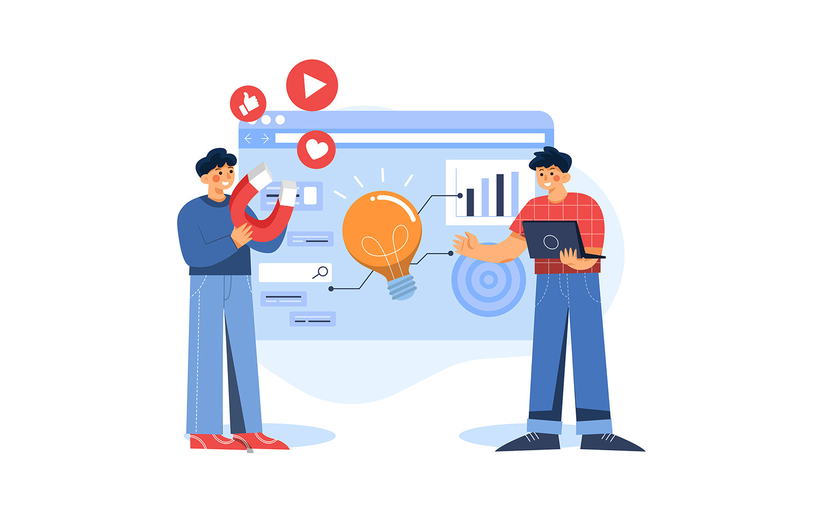 M382_Digital Marketing Illustrations - TemplateMonster