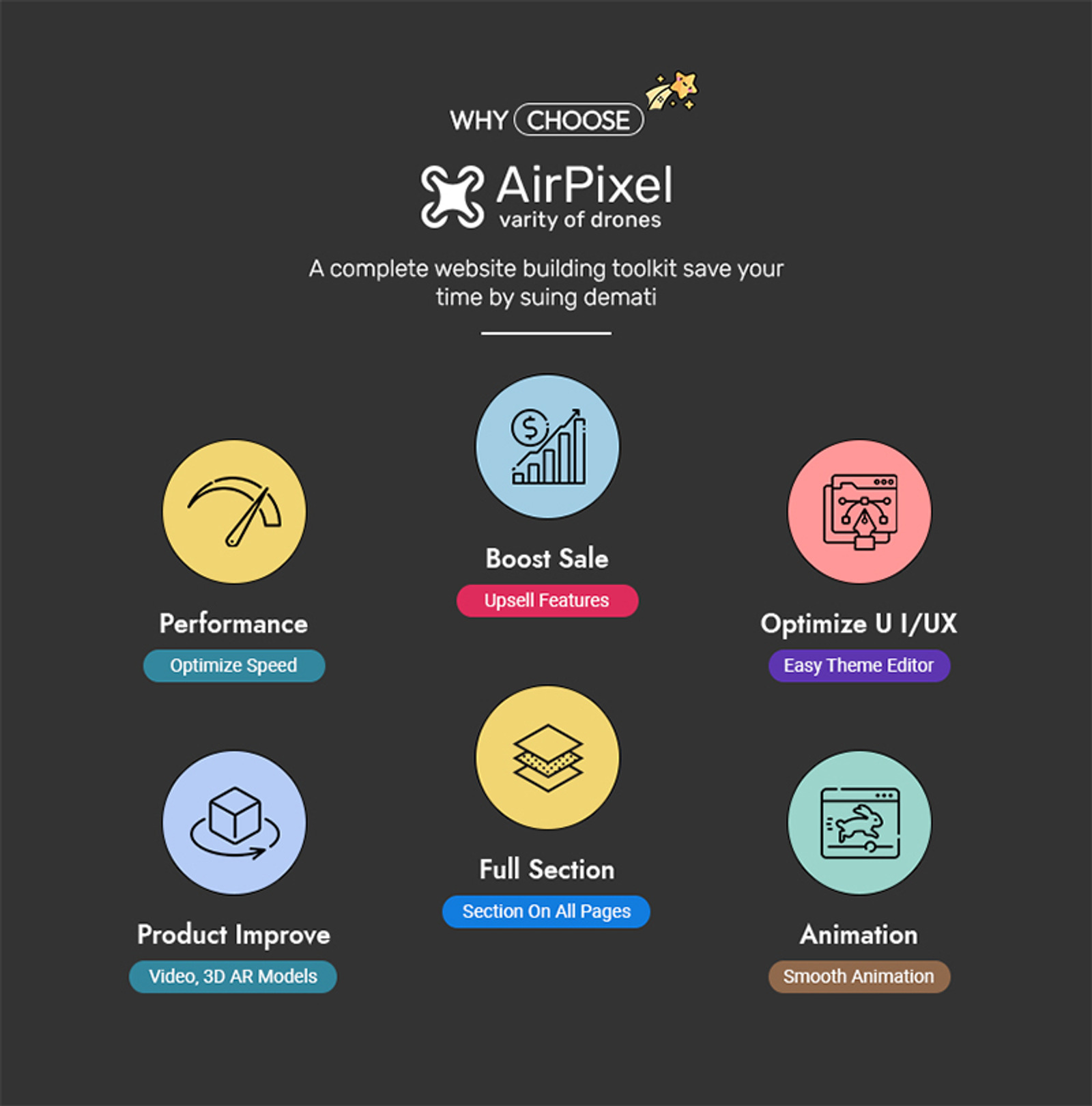 AirPixel - WooCommerce Theme Best for Drones, Speakers & Smart Gadgets