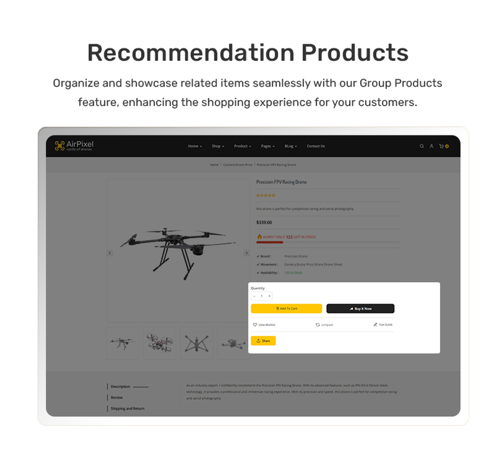 AirPixel - Drones, Speakers & Gadgets - Shopify Theme