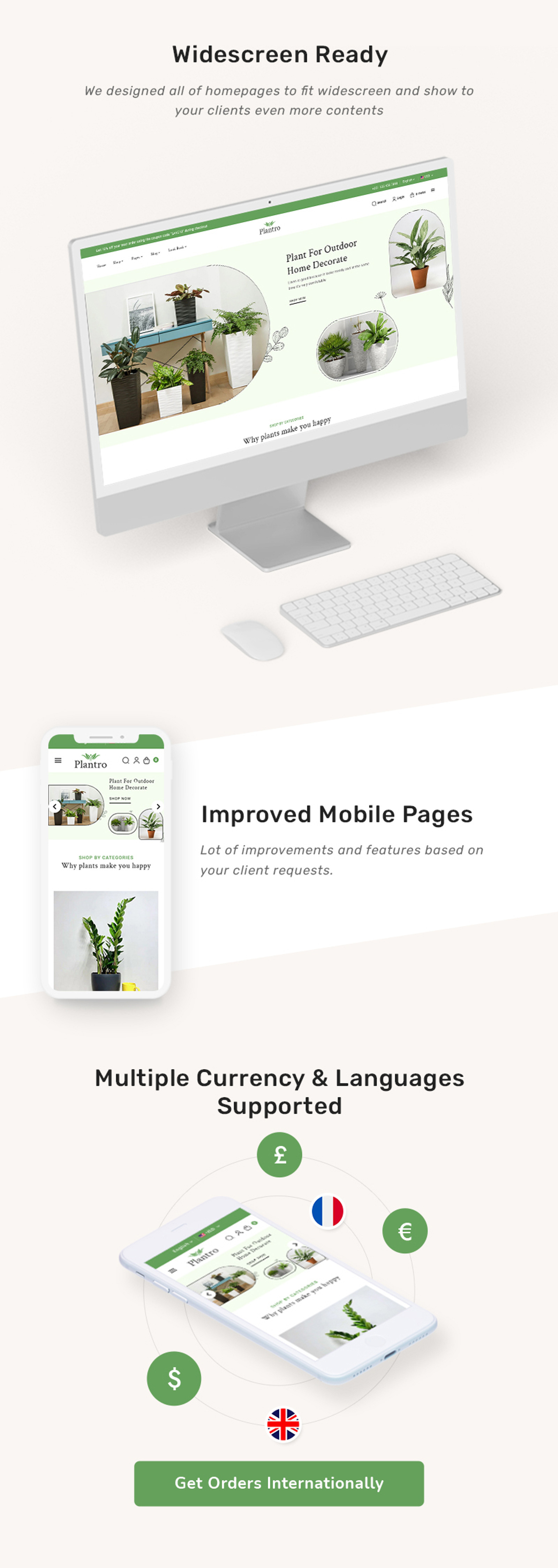 Plantro - Clean & Fresh Shopify Responsive Theme For Nursery, Gardening ...