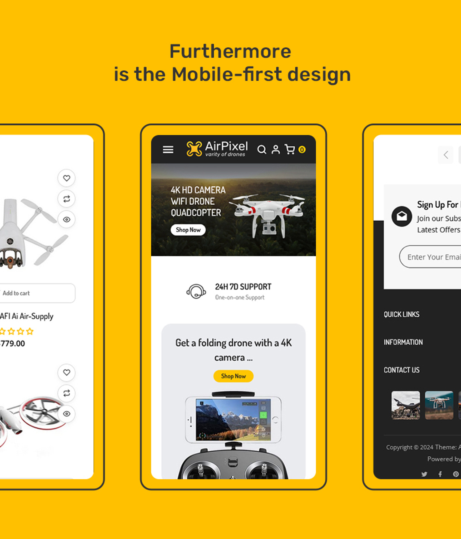 AirPixel - Drones, Speakers & Gadgets - Shopify Theme