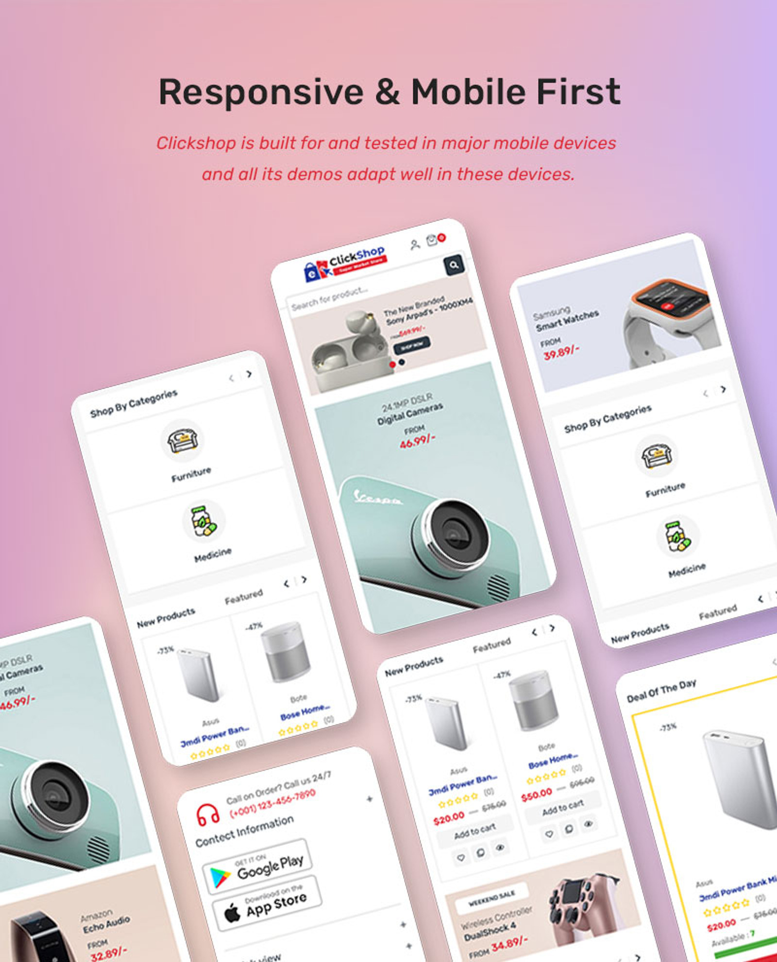 ClickShop - Electronic & Gadgets Marketplace Store Theme For WooCommerce Store