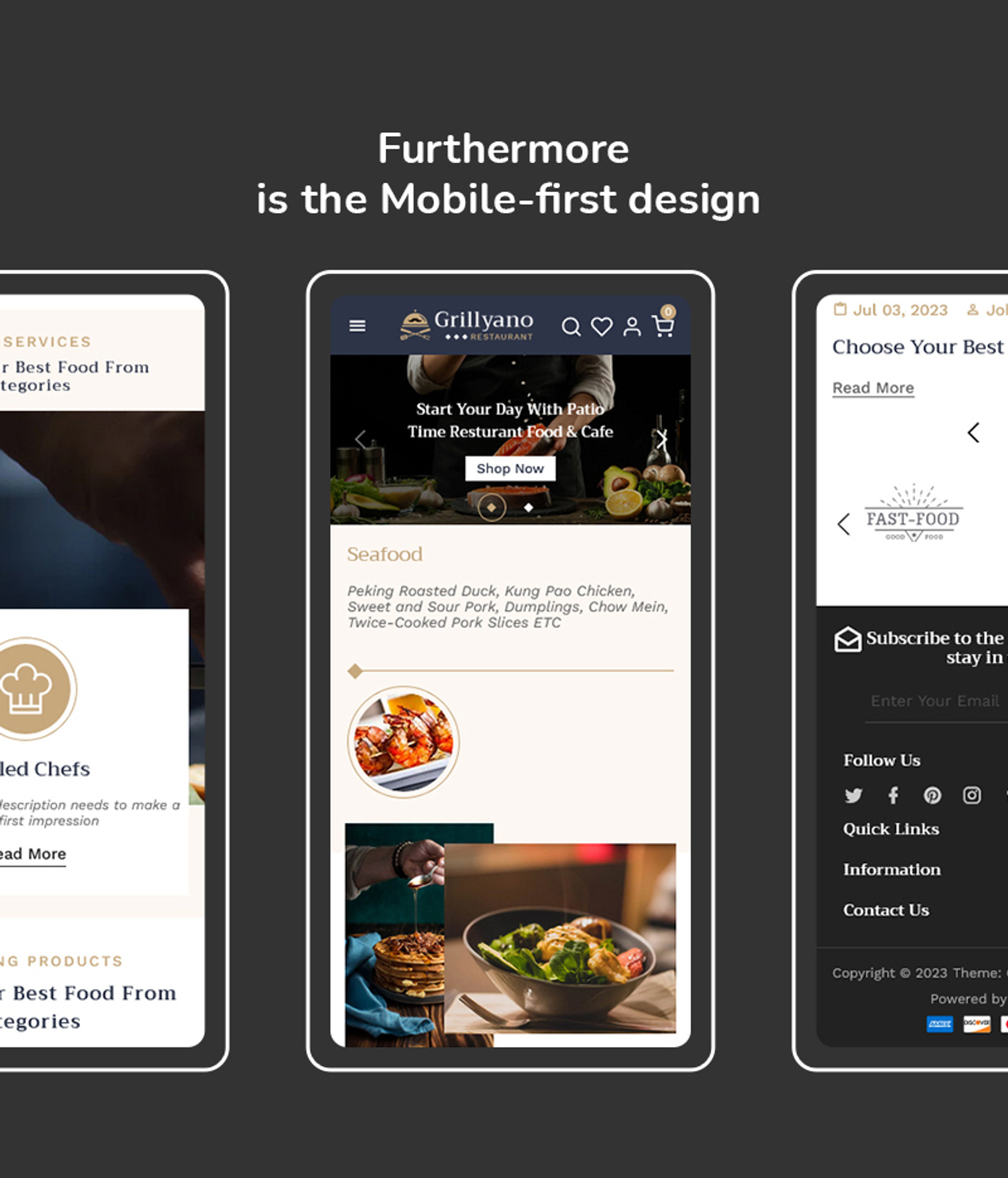 Grillyano - Shopify Responsive Theme For Restaurants, Fast Food, Dishes