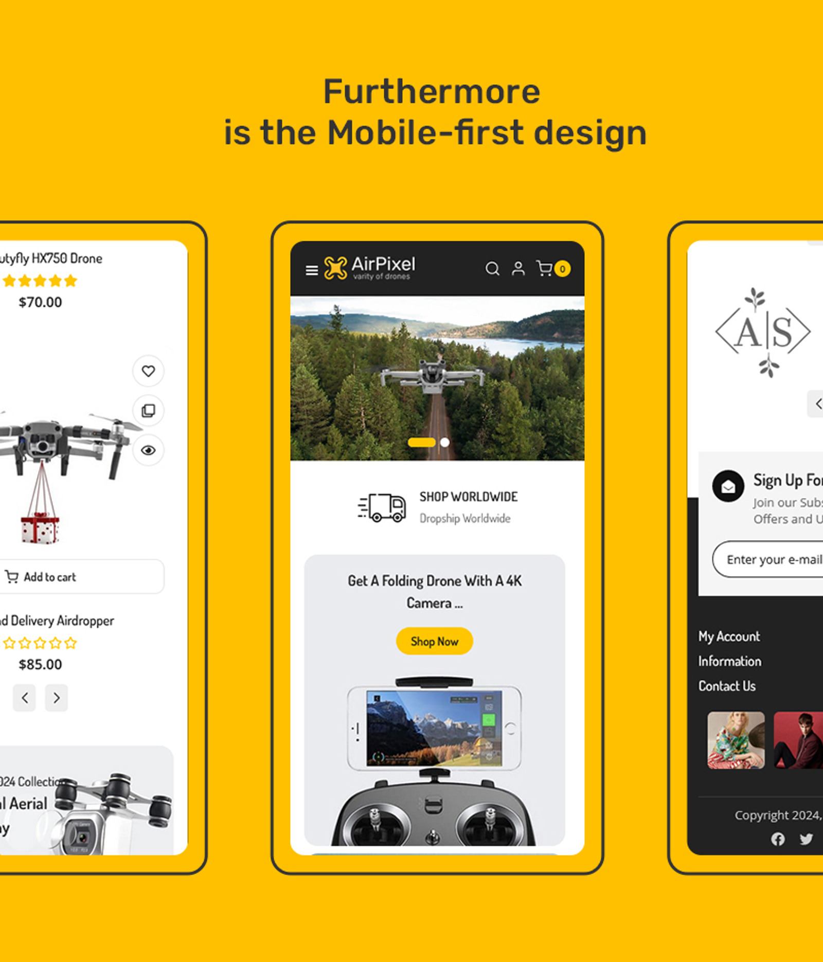 AirPixel - WooCommerce Theme Best for Drones, Speakers & Smart Gadgets