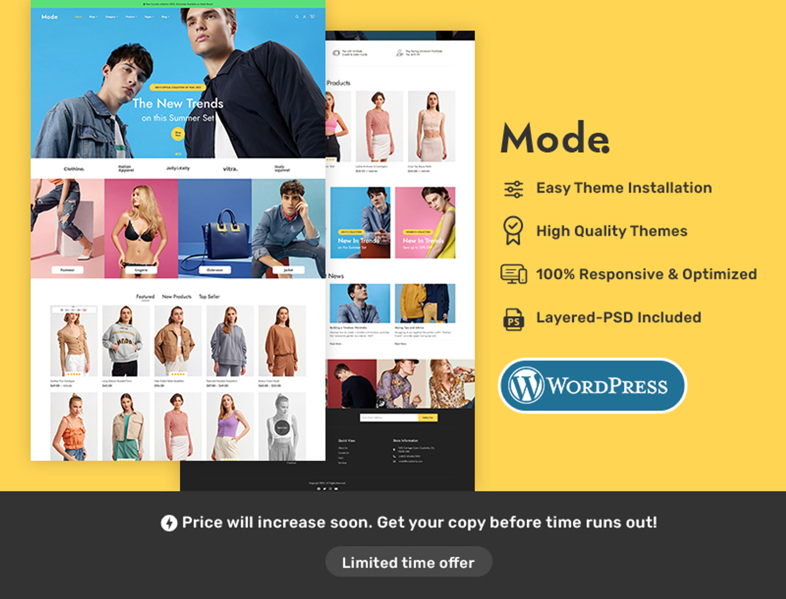 Mode - Minimal WooCommerce Theme For Fashion & LifeStyle Stores