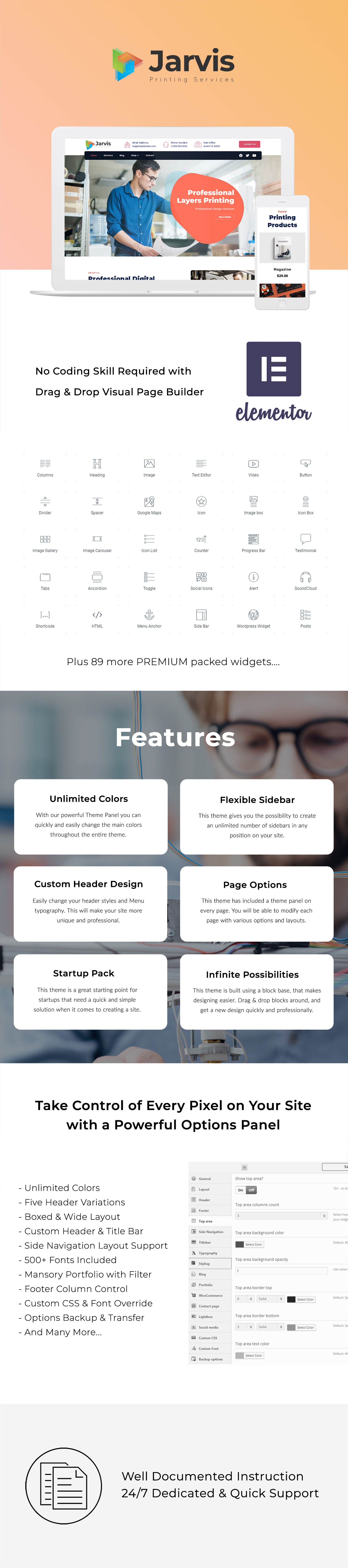 Jarvis - Design & Printing WordPress Theme