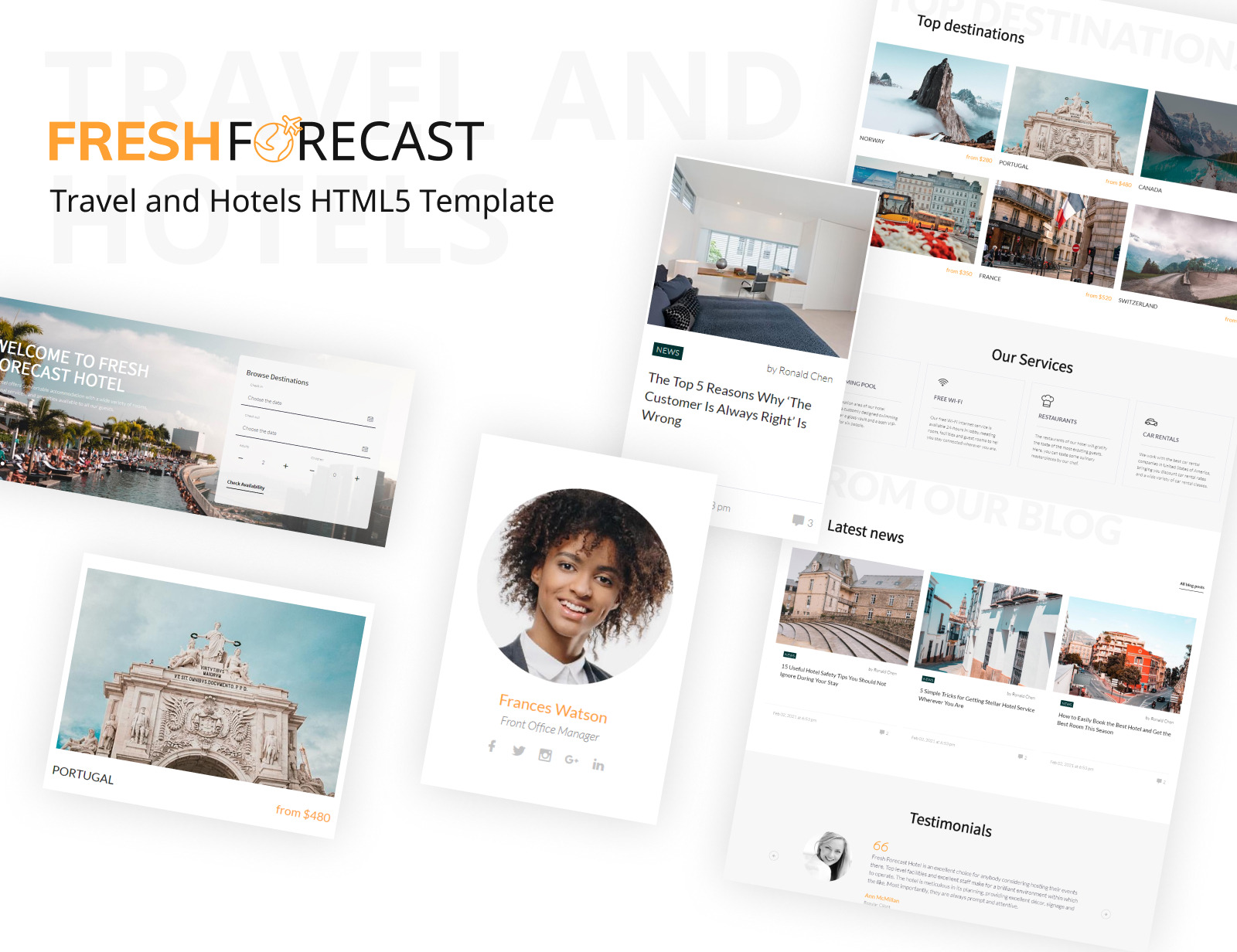 Fresh Forecast - Travel and Hotels HTML5 Template