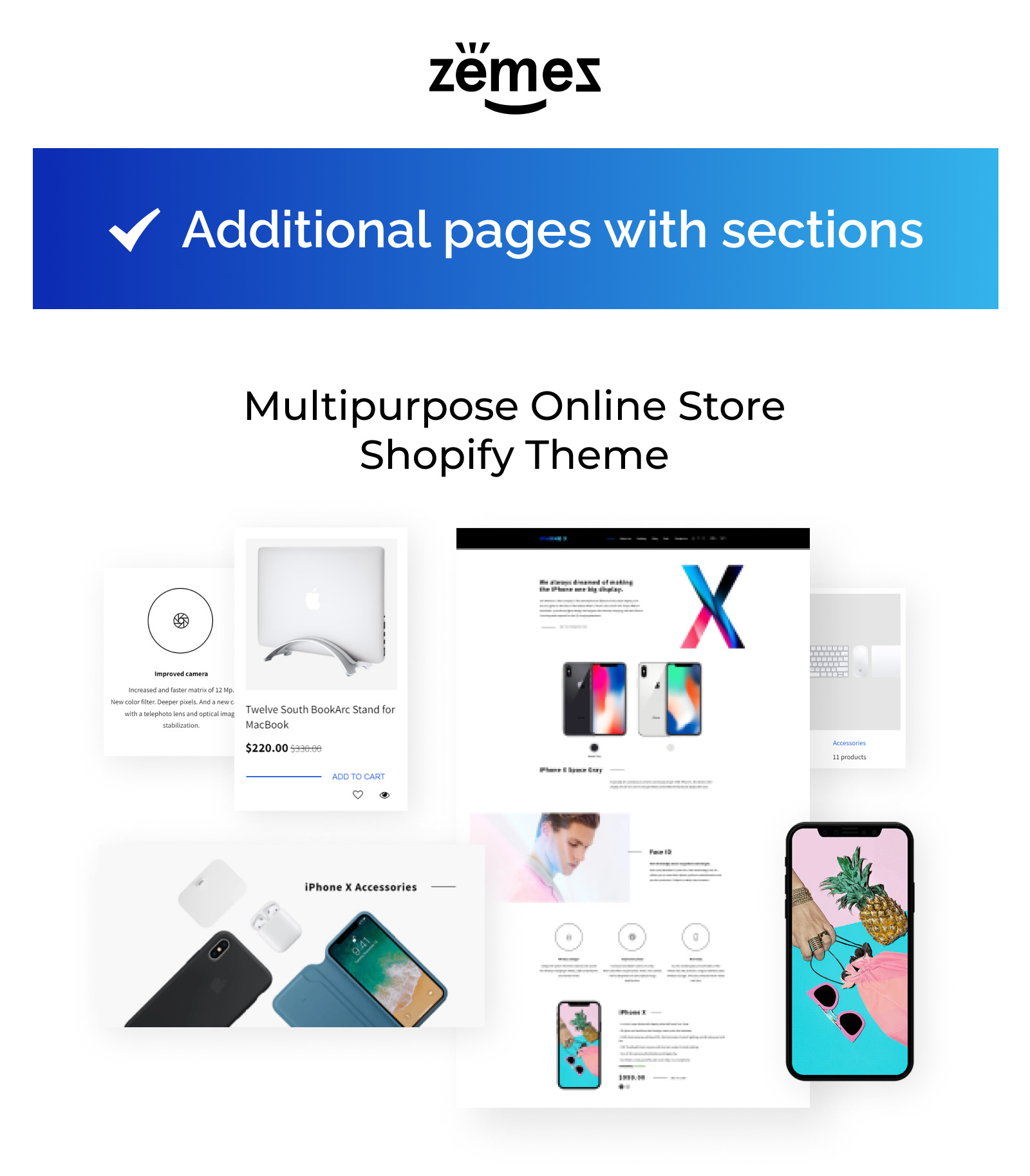 IPhone X - Apple Store Shopify Theme - TemplateMonster