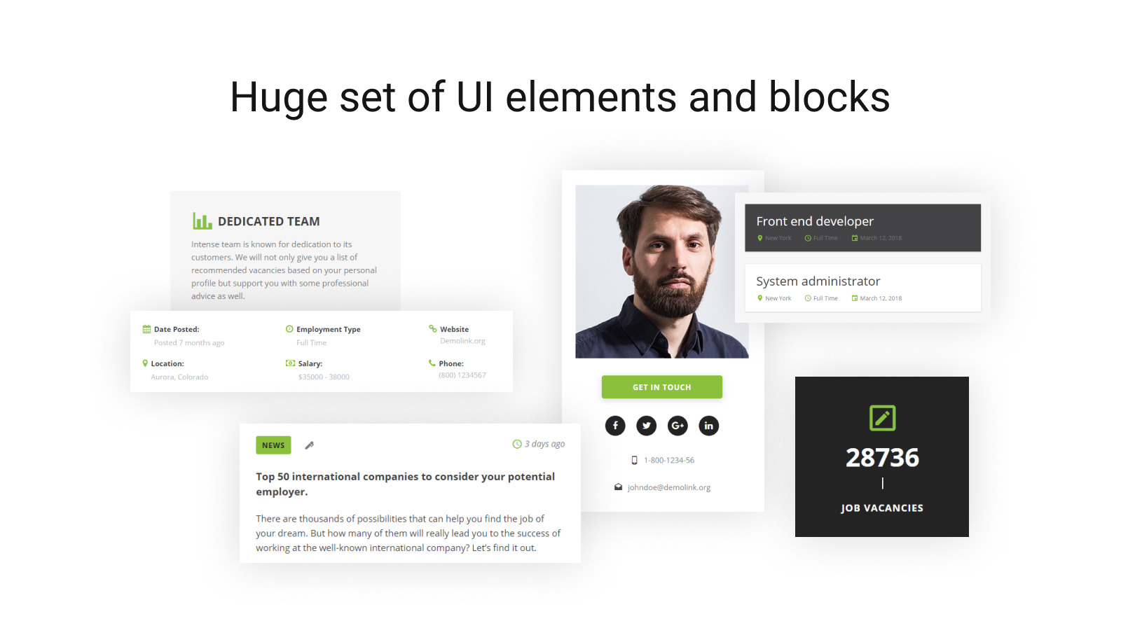 Intense - Job Board HTML5 Website Template - TemplateMonster