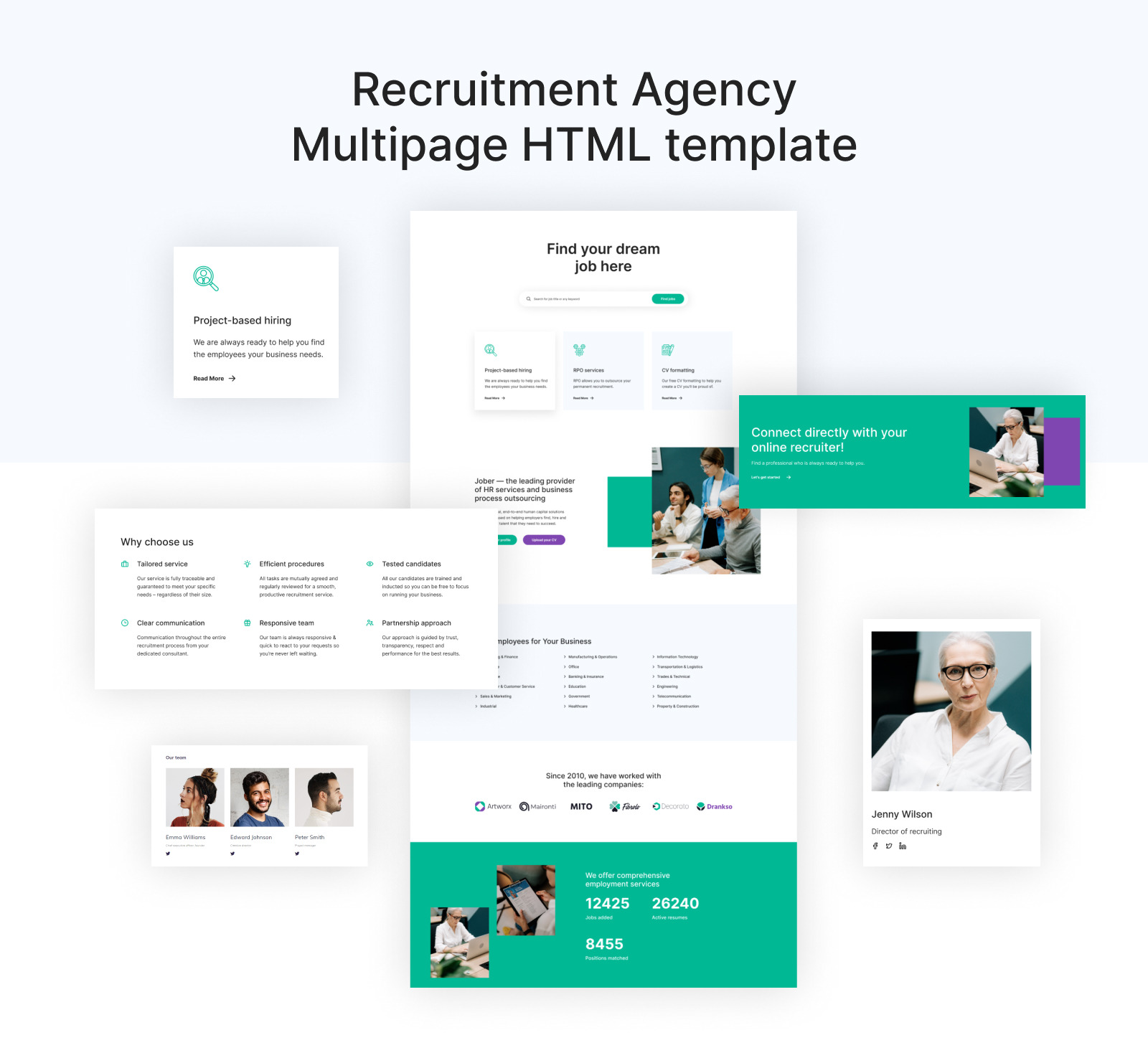 Jober - Recruitment Agency HTML5 Website Template