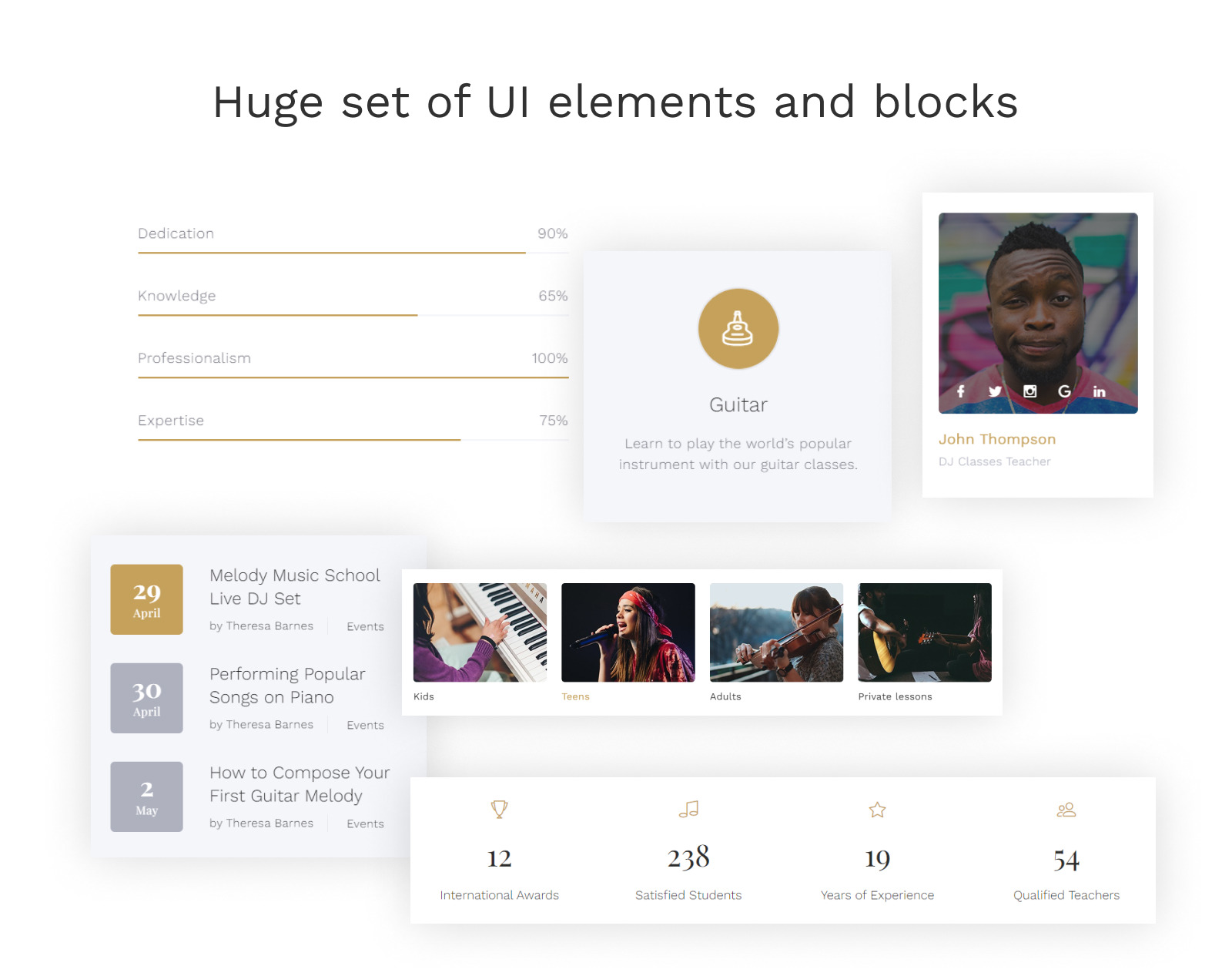 Melody - Music School Multipage HTML5 Bootstrap Website Template