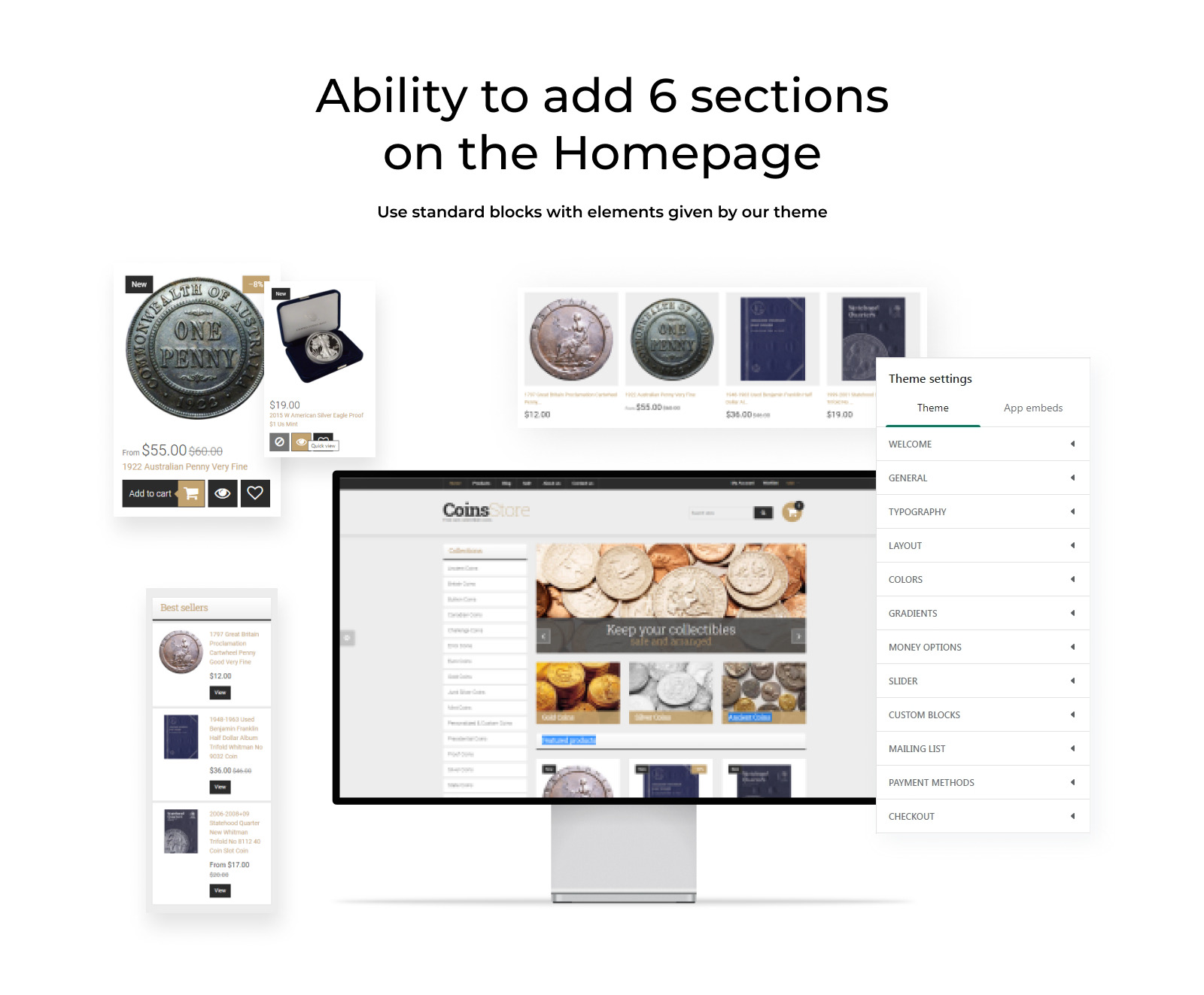 Collectible Coins & Supplies Shopify Theme