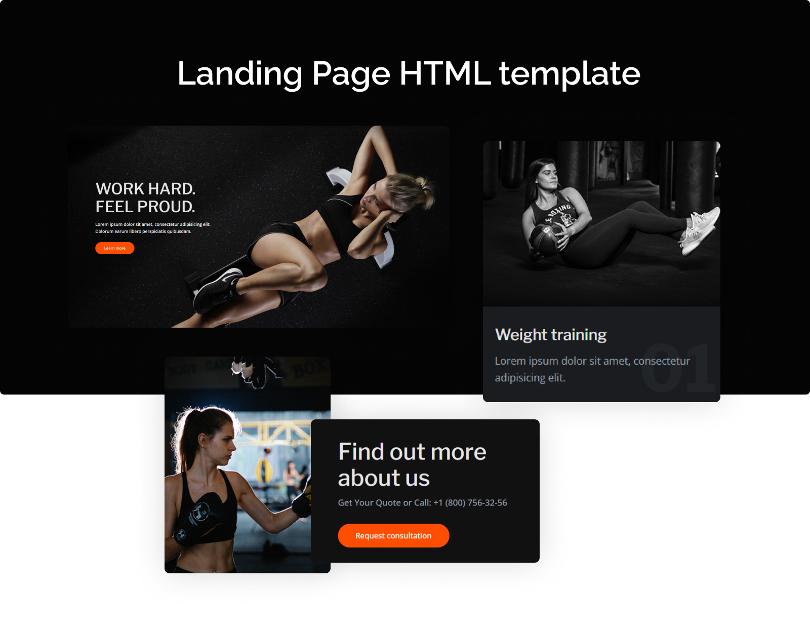 Lintense - Fitness Center HTML5 Landing Page Template