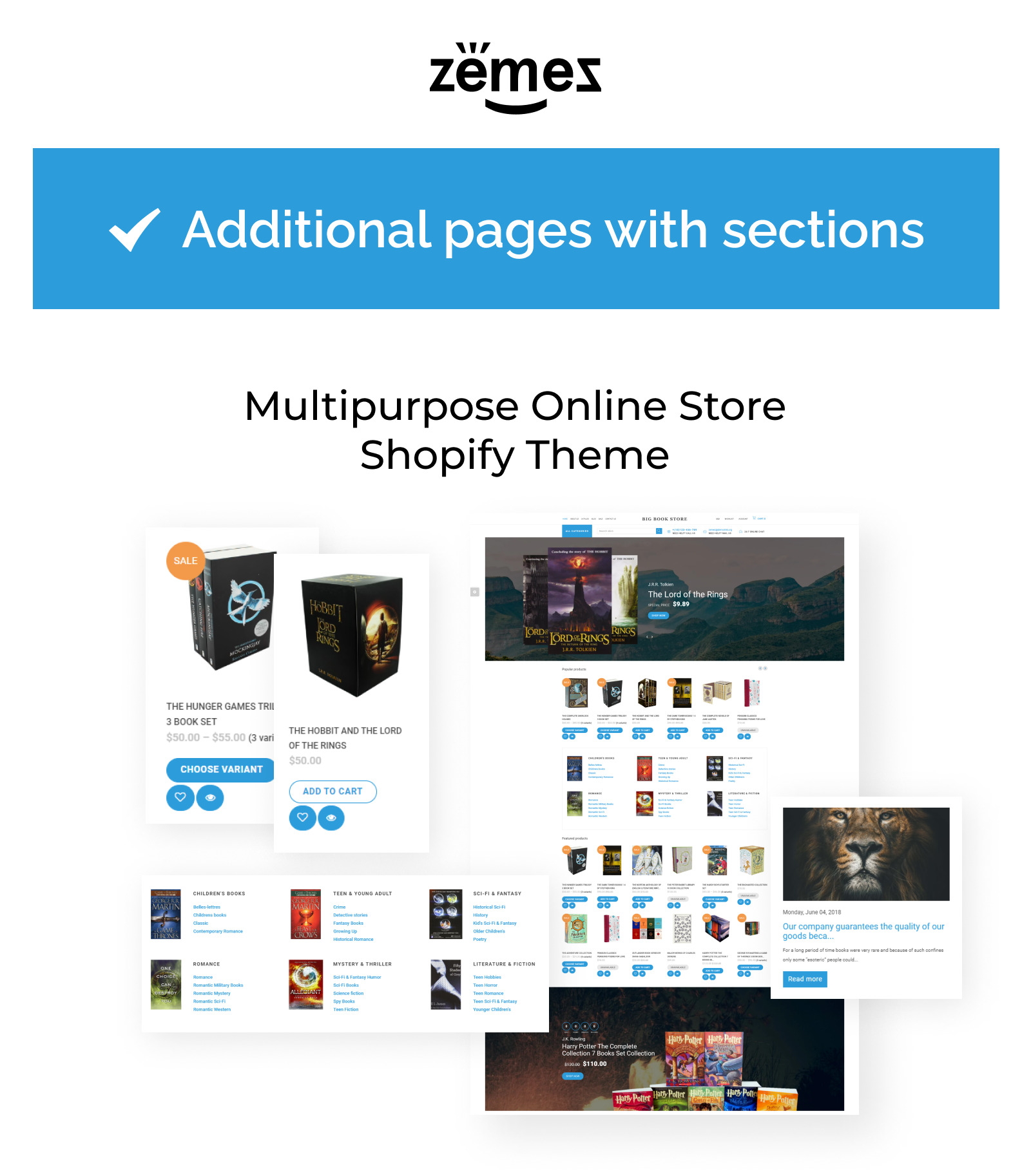 Big Book Store - eCommerce Shopify Theme - TemplateMonster