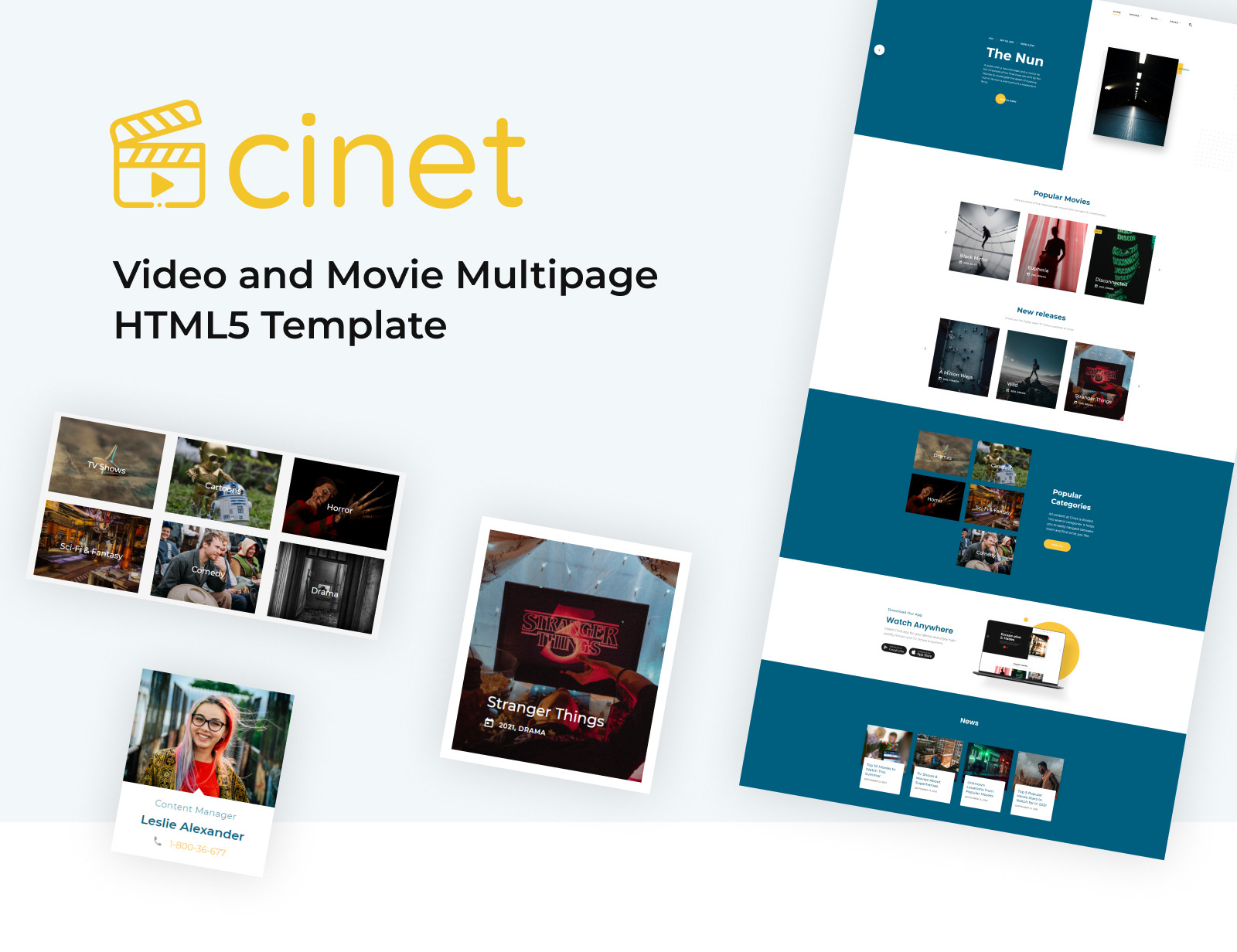 Cinet - Movie Streaming HTML5 Website Template