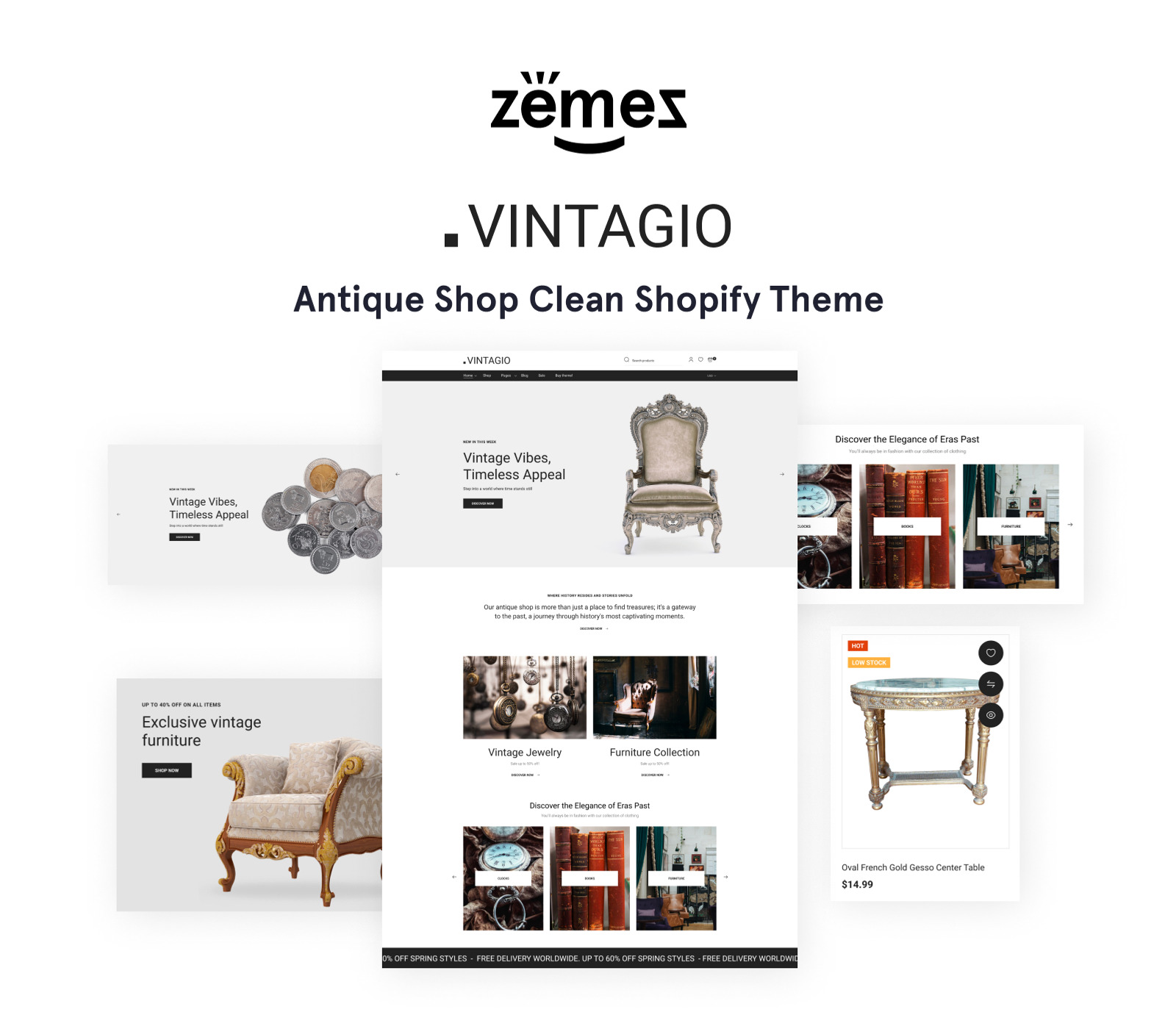 Vintagio - Antique Shop Clean Online Store 2.0 Shopify Theme