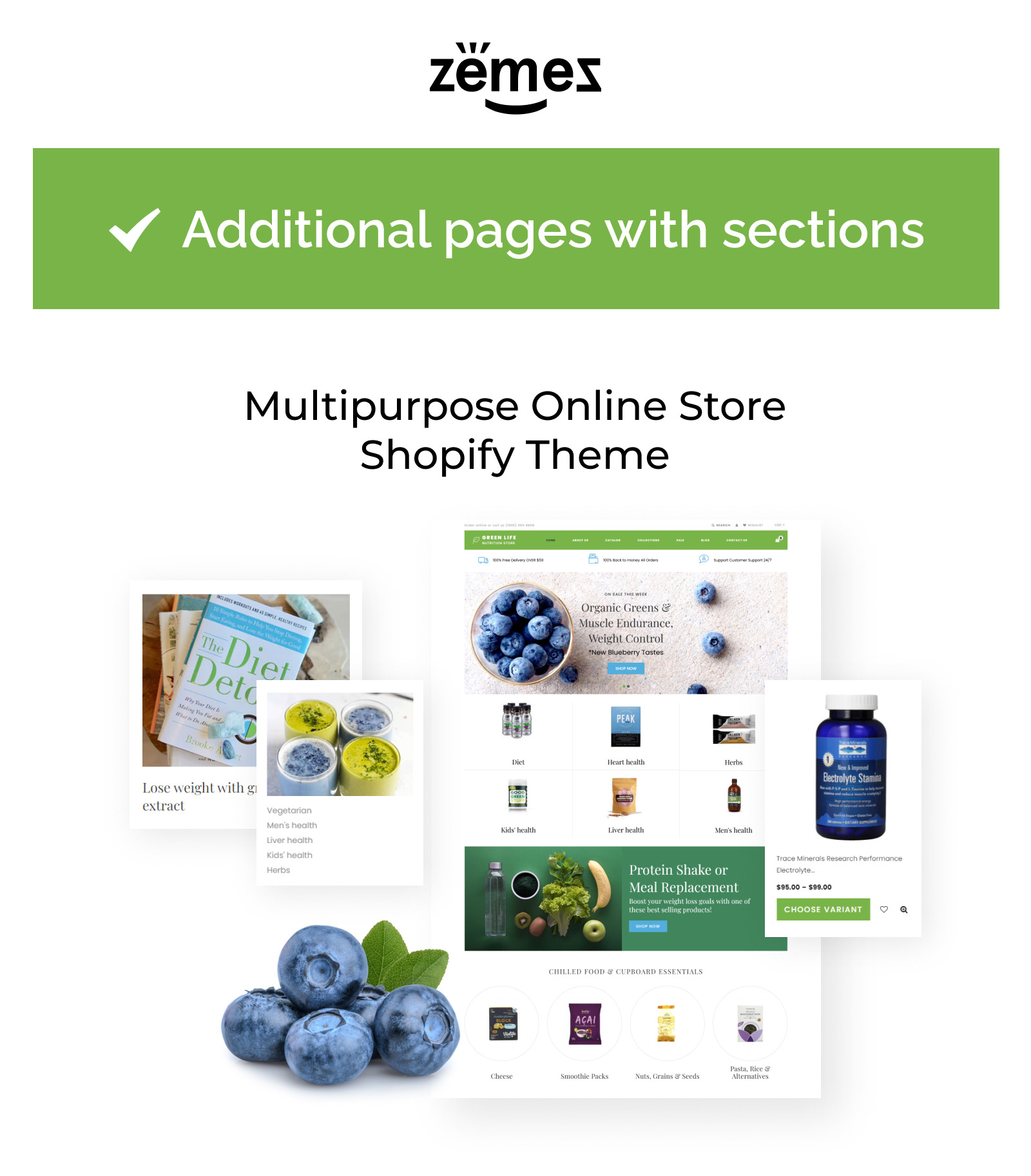 Green Life - Nutrition Responsive Simple Shopify Theme