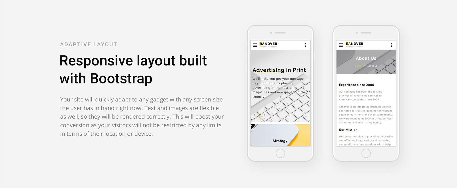 Randver - Advertising Agency HTML5 Website Template
