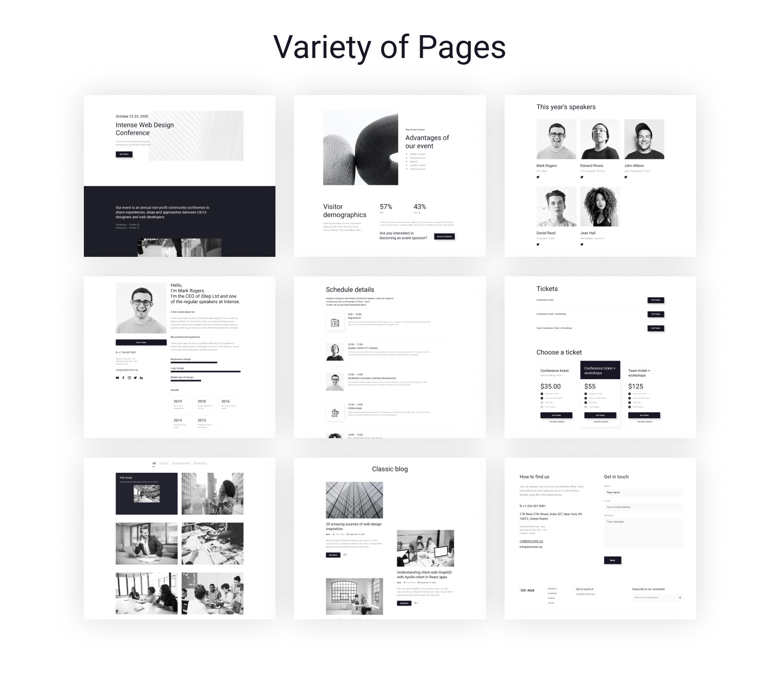 OpenWeb - Simple Conference Website Template