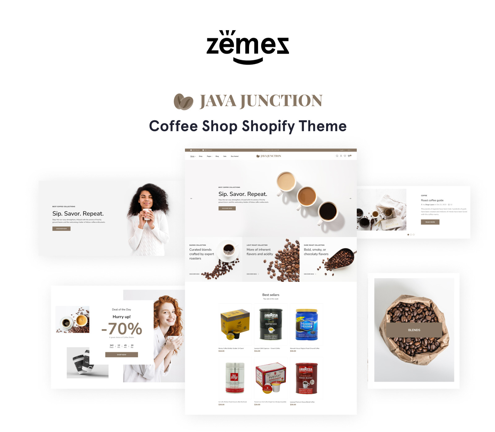 Java Junction - Coffee Shop Responsive Shopify Online Store 2.0 Theme