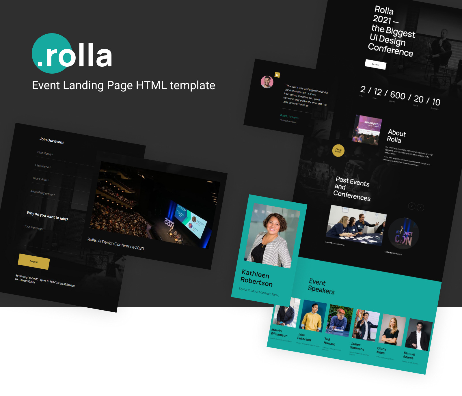 Rolla - HTML5 Event Tickets Template - TemplateMonster