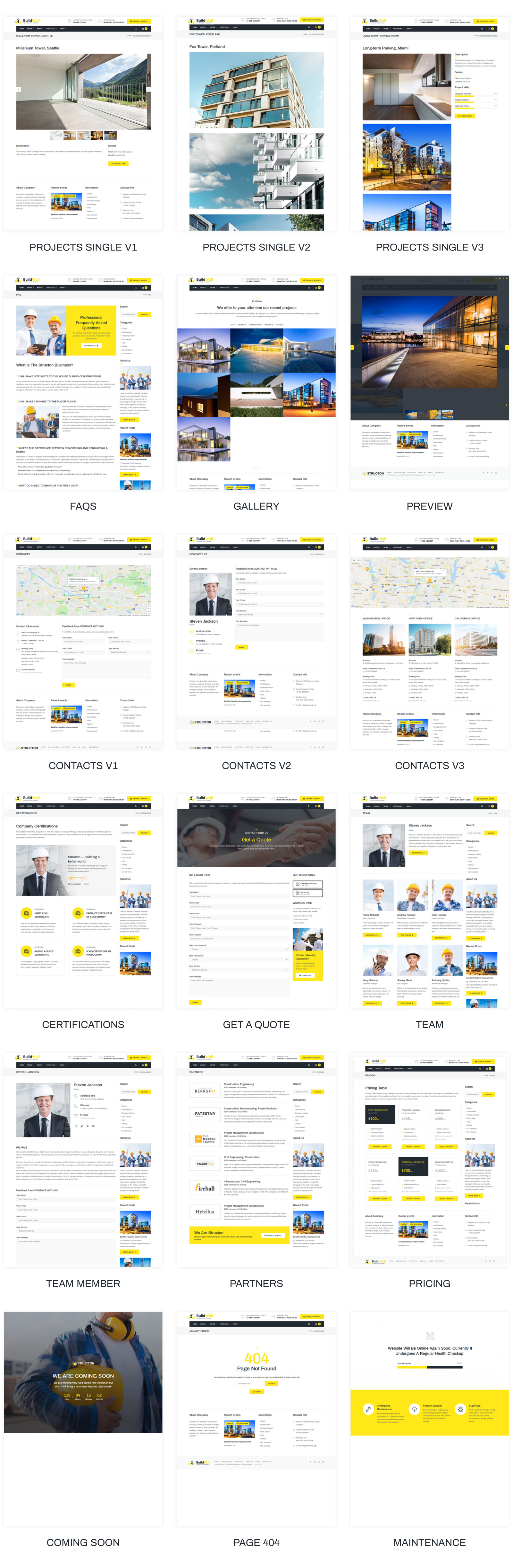 BuildWall - Construction Company Multipurpose WordPress Theme