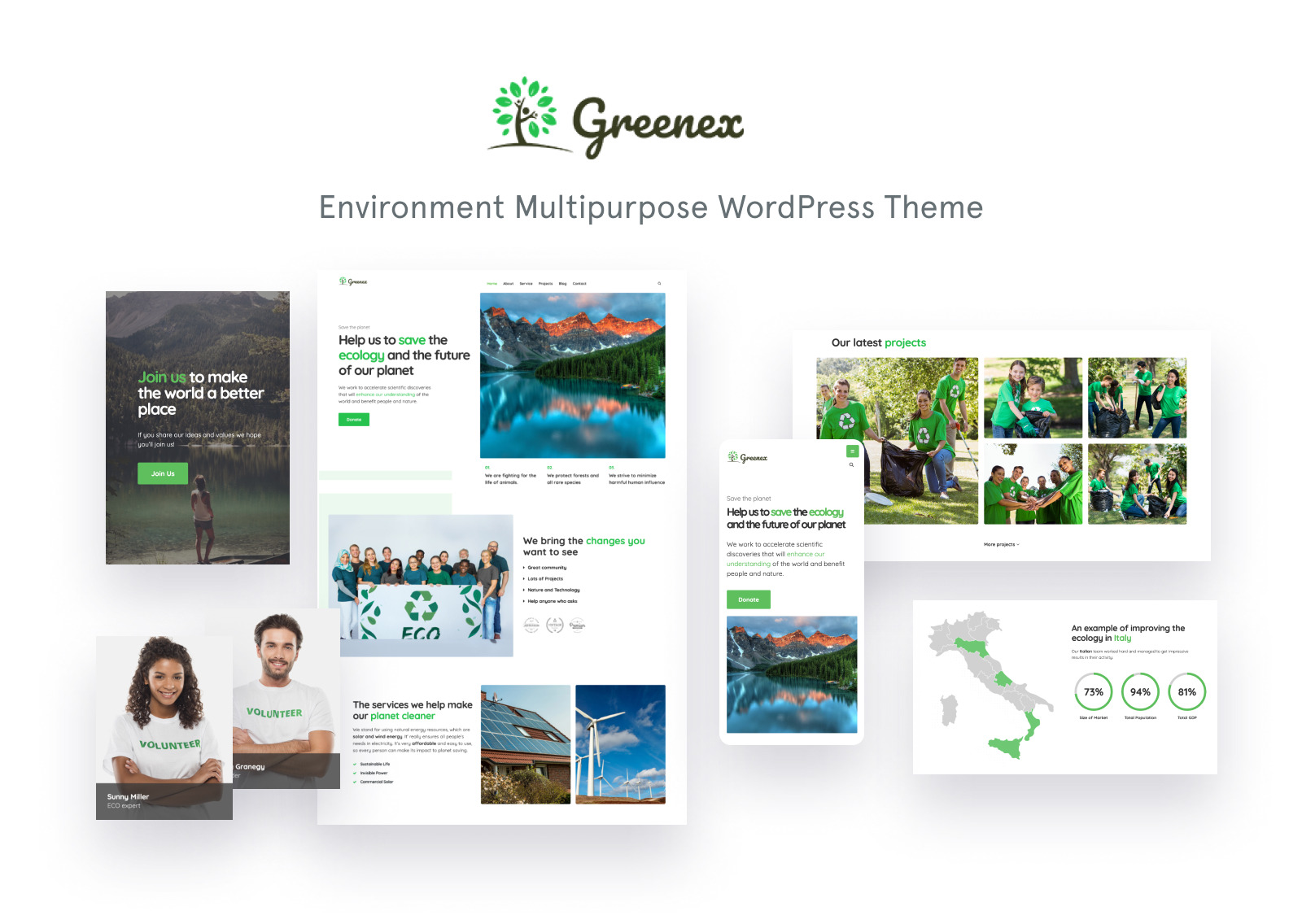 Greenex - Environment Multipurpose WordPress Elementor Theme