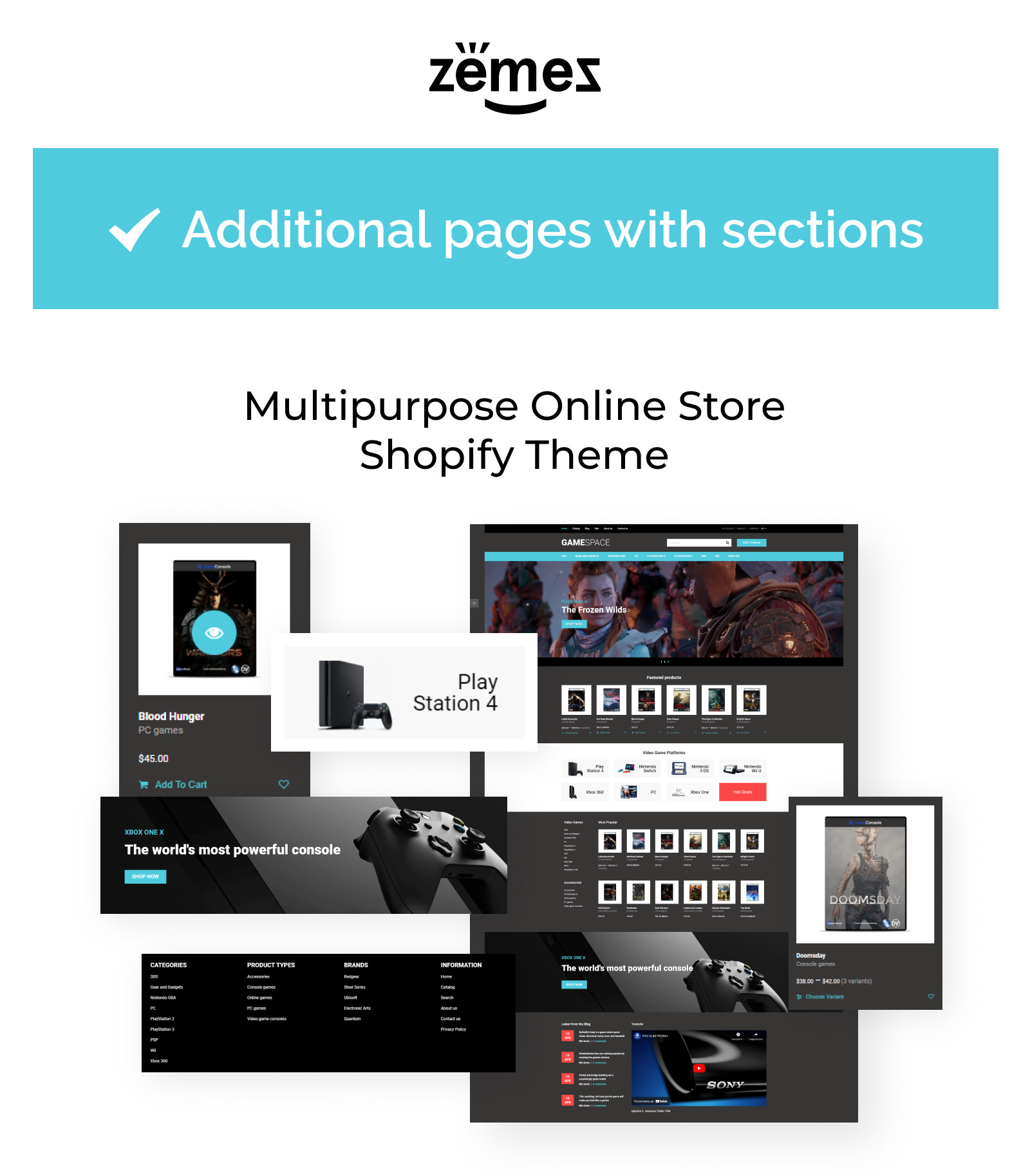 Game Space - Cool Video Games Store Shopify Theme