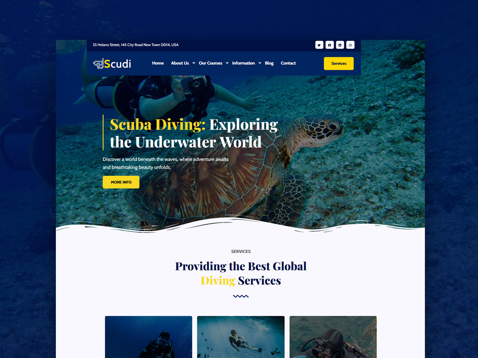 Scudi - Scuba Diving Center WordPress Theme