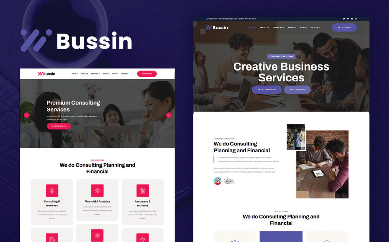 Bussin - Business Consulting Multi-Purpose Joomla 5-6 Template