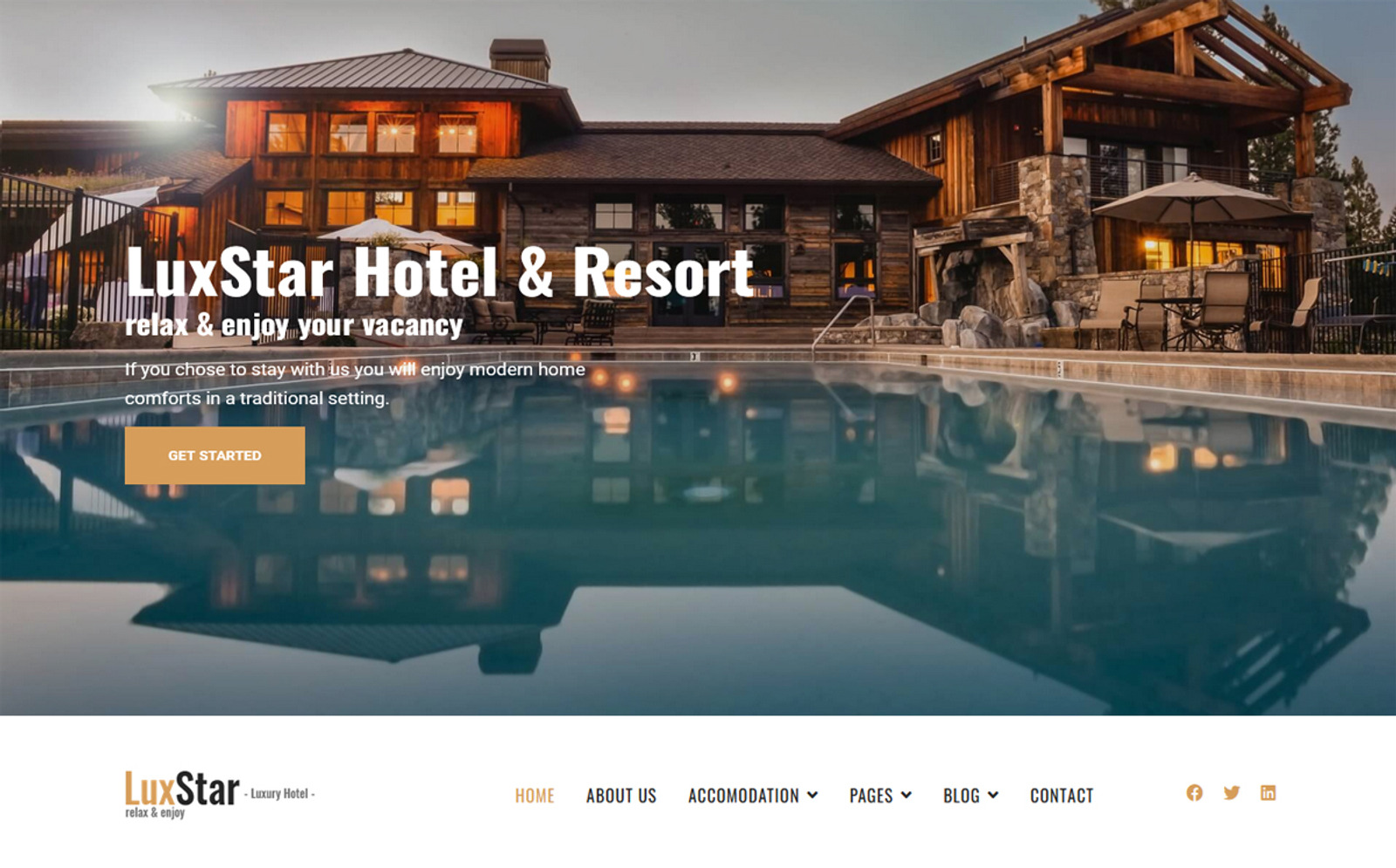 LuxStar Hotel and Resort Booking Joomla 6 - TemplateMonster