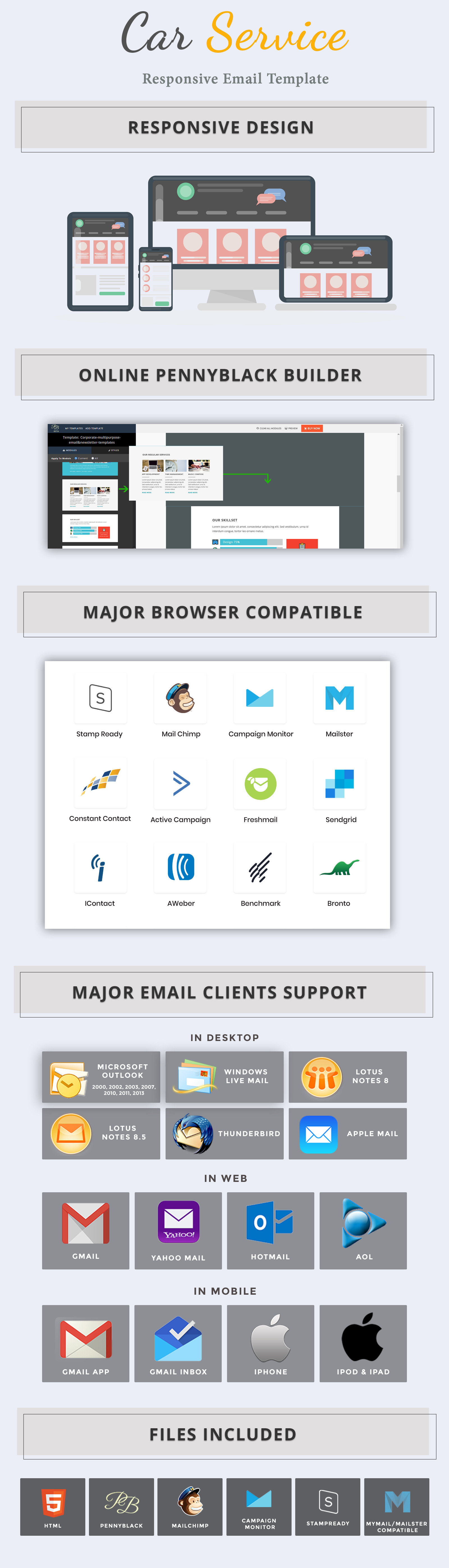Car Service Pro – Multipurpose Responsive Email Newsletter Template