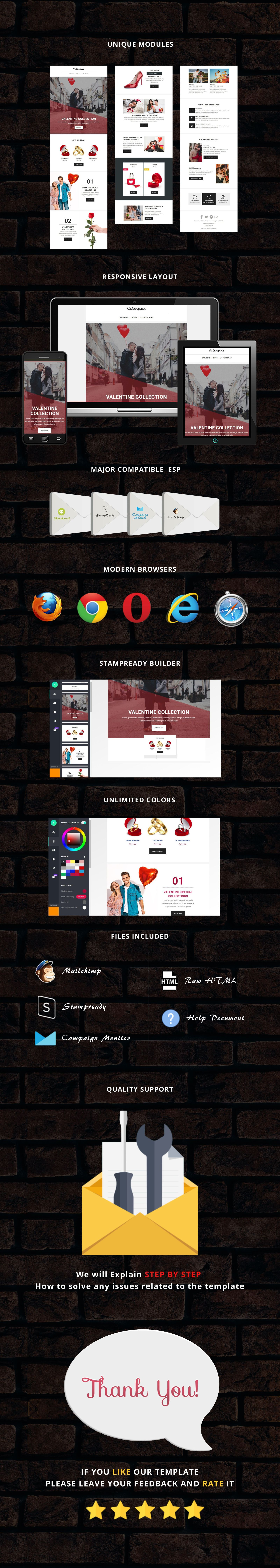 Valentine - Responsive Email Newsletter Template