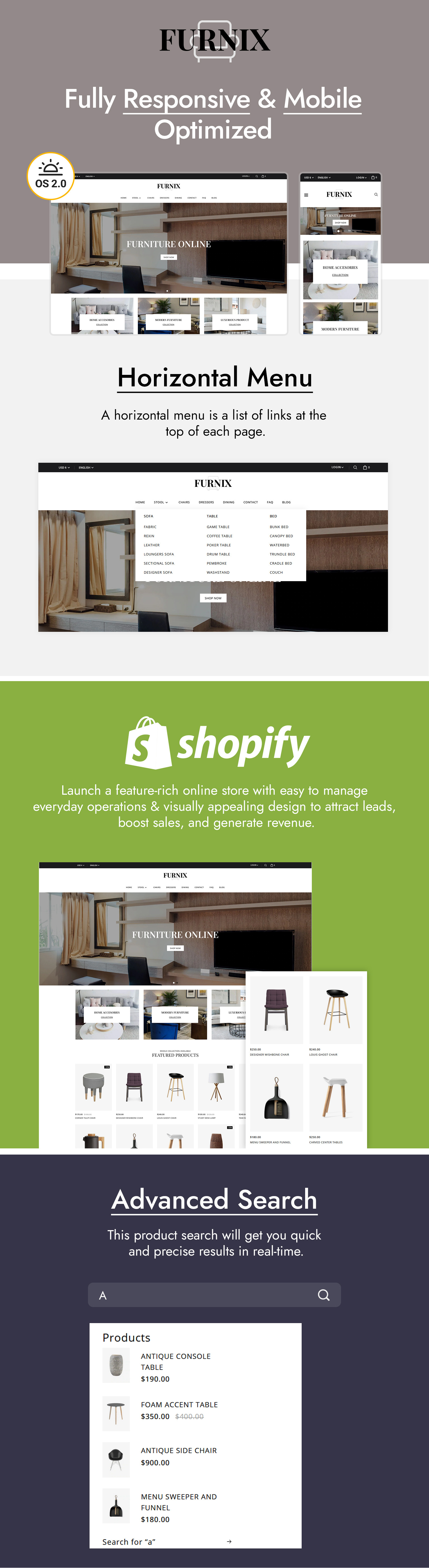 Furnix - Furniture and Decor Shopify Theme - TemplateMonster