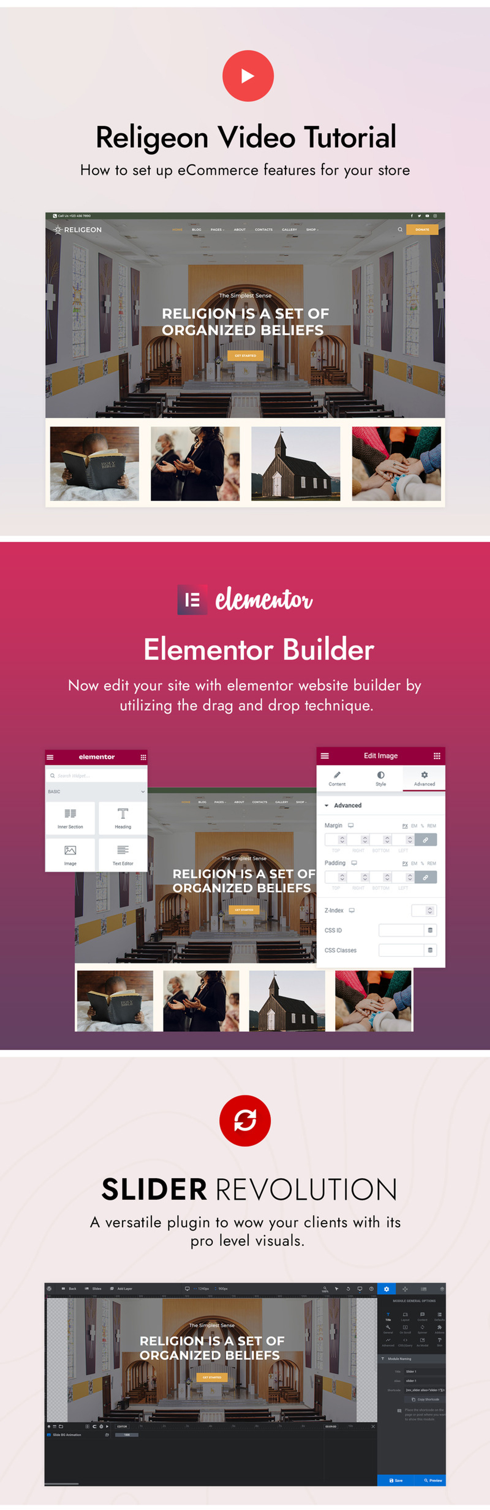 Religeon - Church, Religion and Charity WordPress Theme