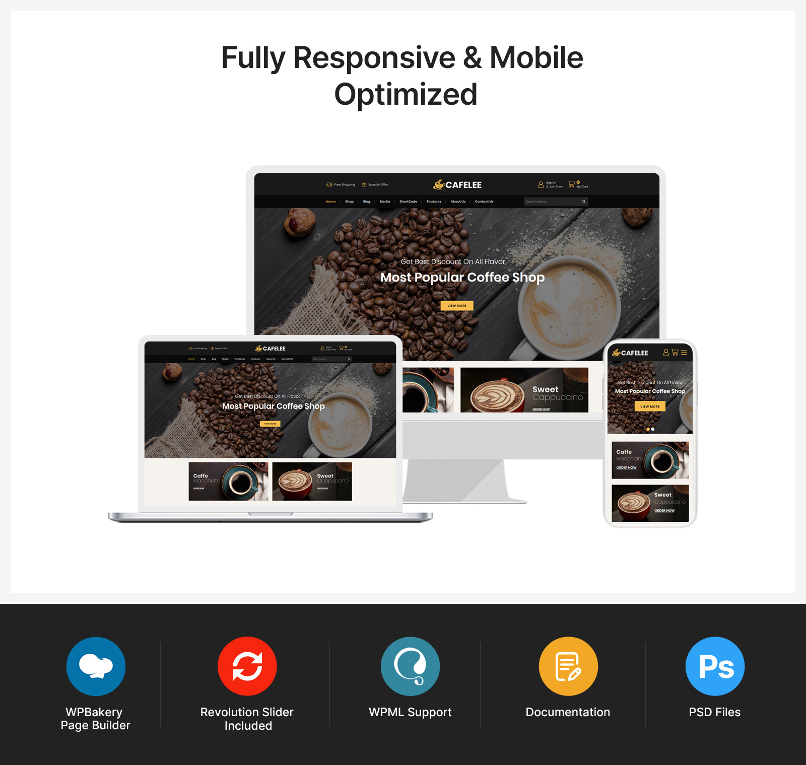 Cafelee - Food and Restaurant Store WooCommerce Theme