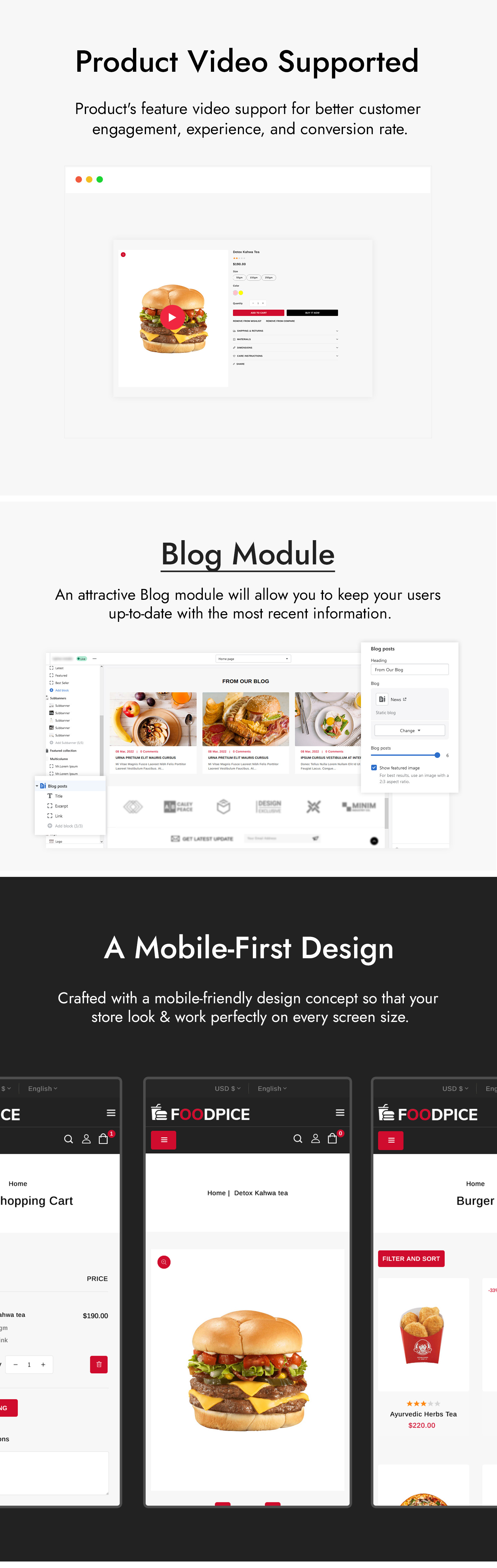 FoodPice - Restaurant Store Shopify Theme - TemplateMonster