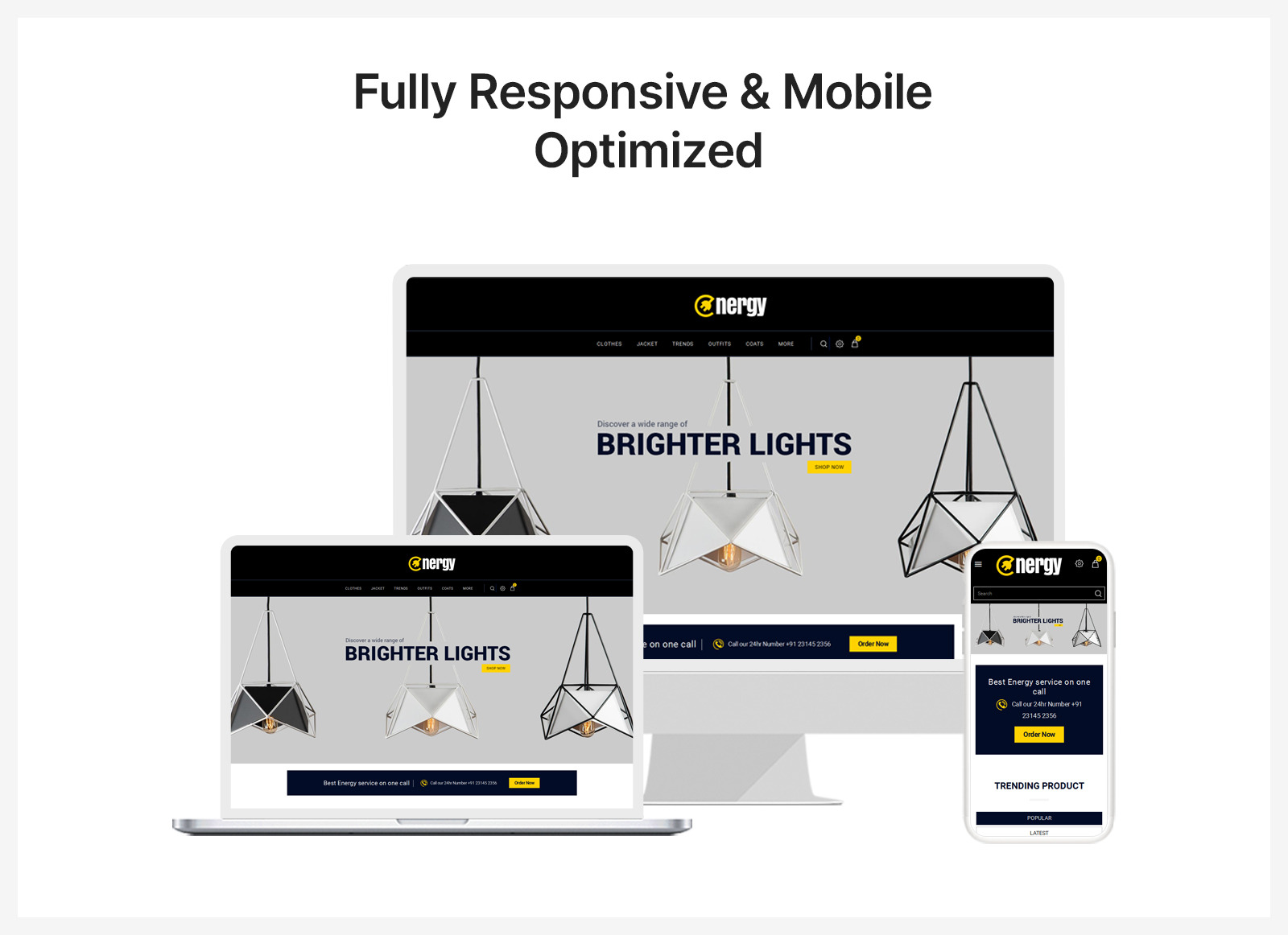 Energy - Lights Store PrestaShop Theme - TemplateMonster