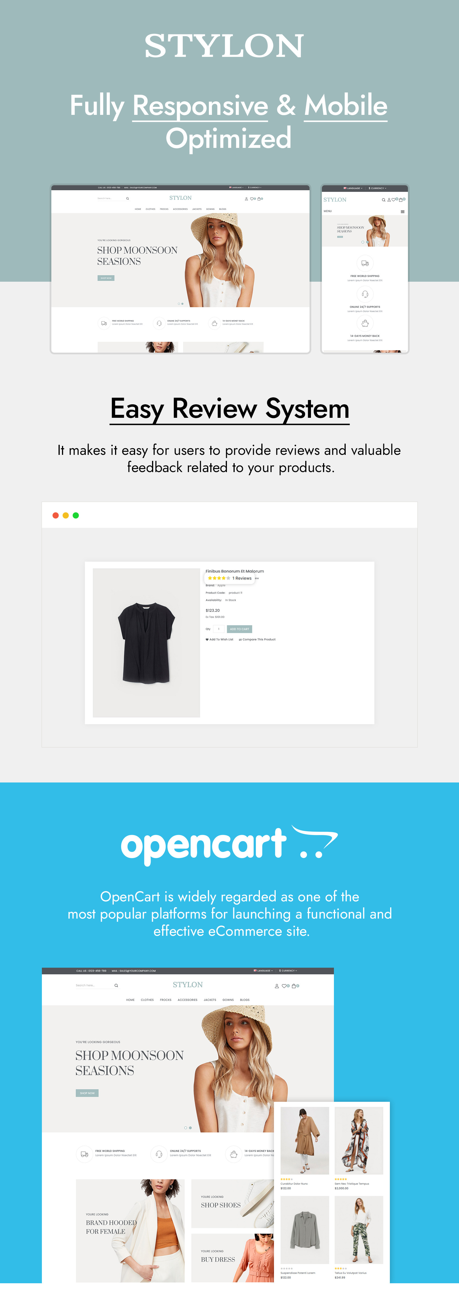 Stylon - Fashion Store Multipurpose OpenCart Theme