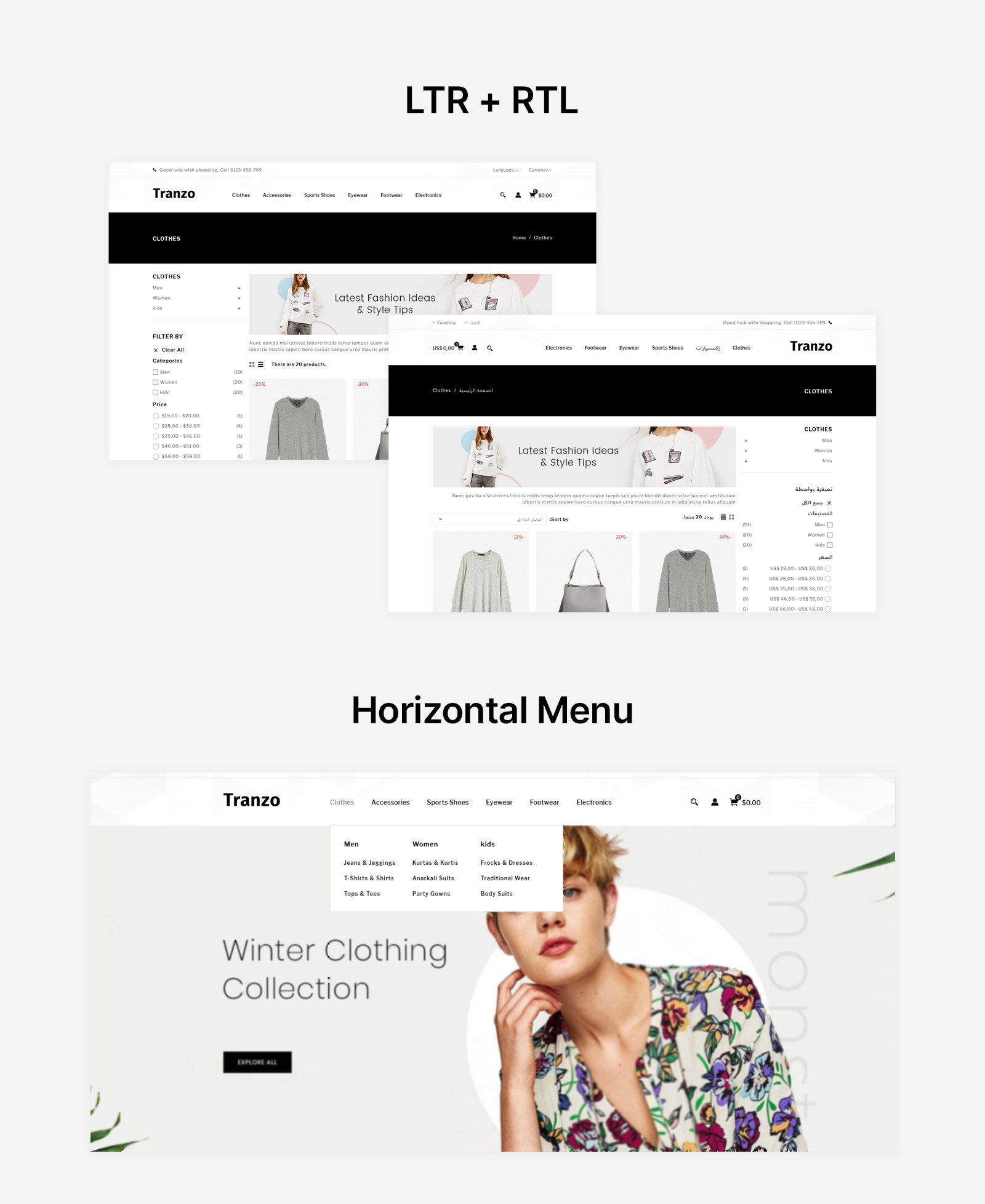 Tranzo Fashion Accessories Store PrestaShop Theme