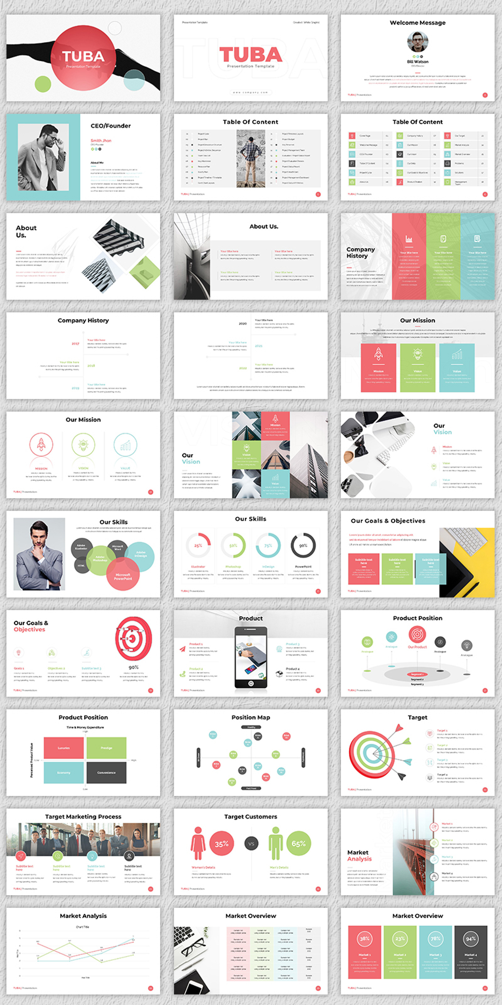 Tuba PowerPoint Template - Presentation - TemplateMonster