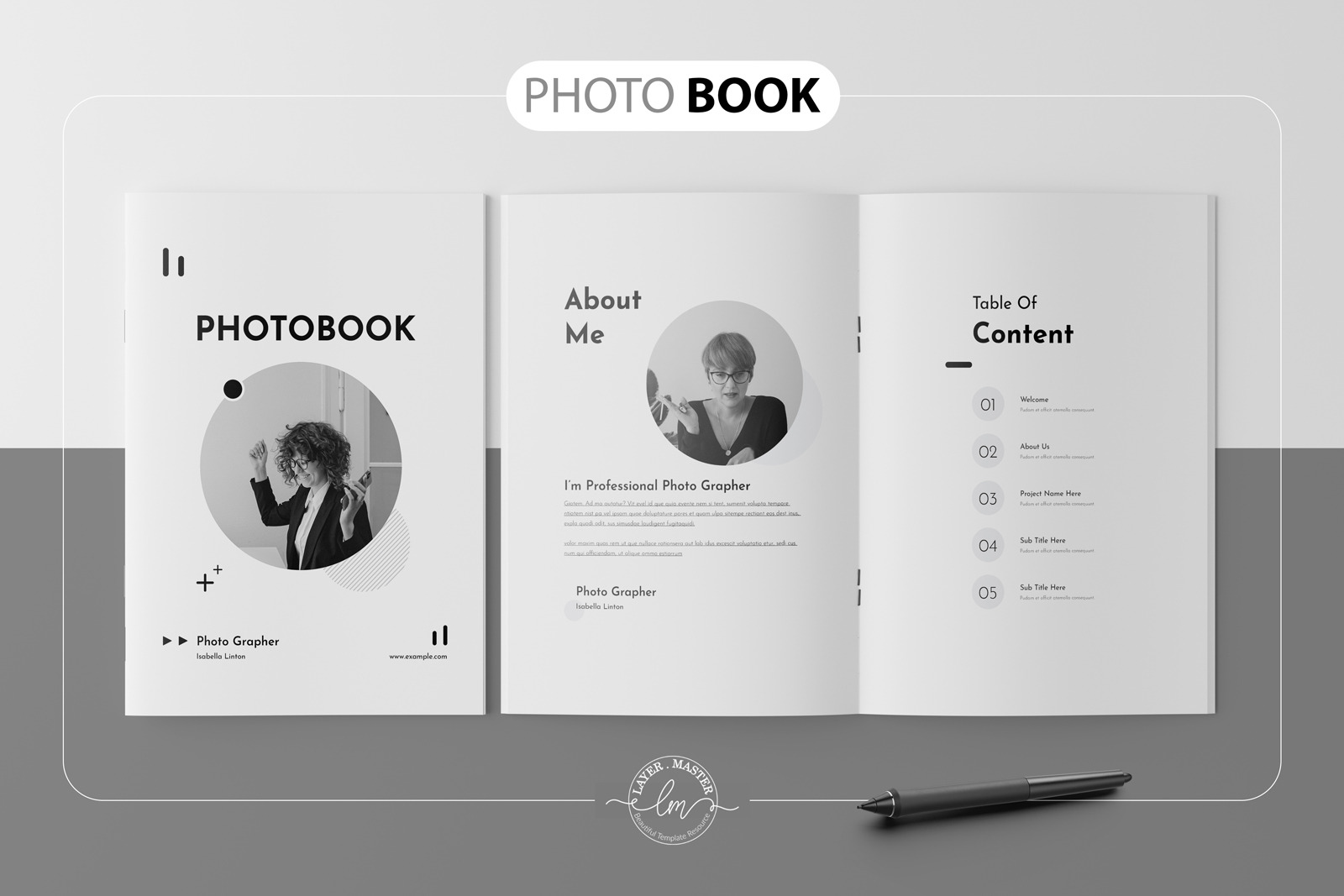 Photobook Template - Clean and Modern Template