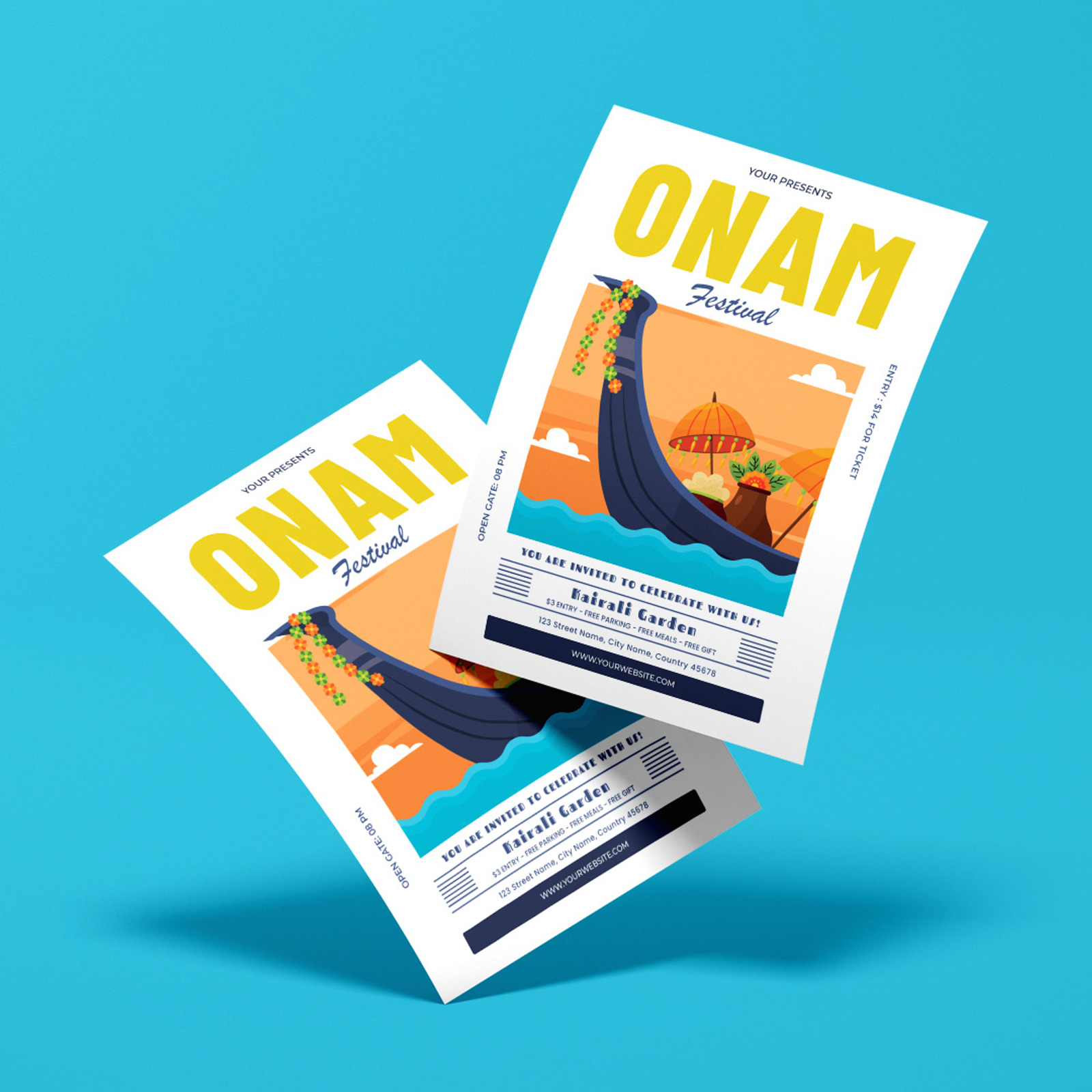 Creative Onam Flyer Template 2 #231941 - TemplateMonster