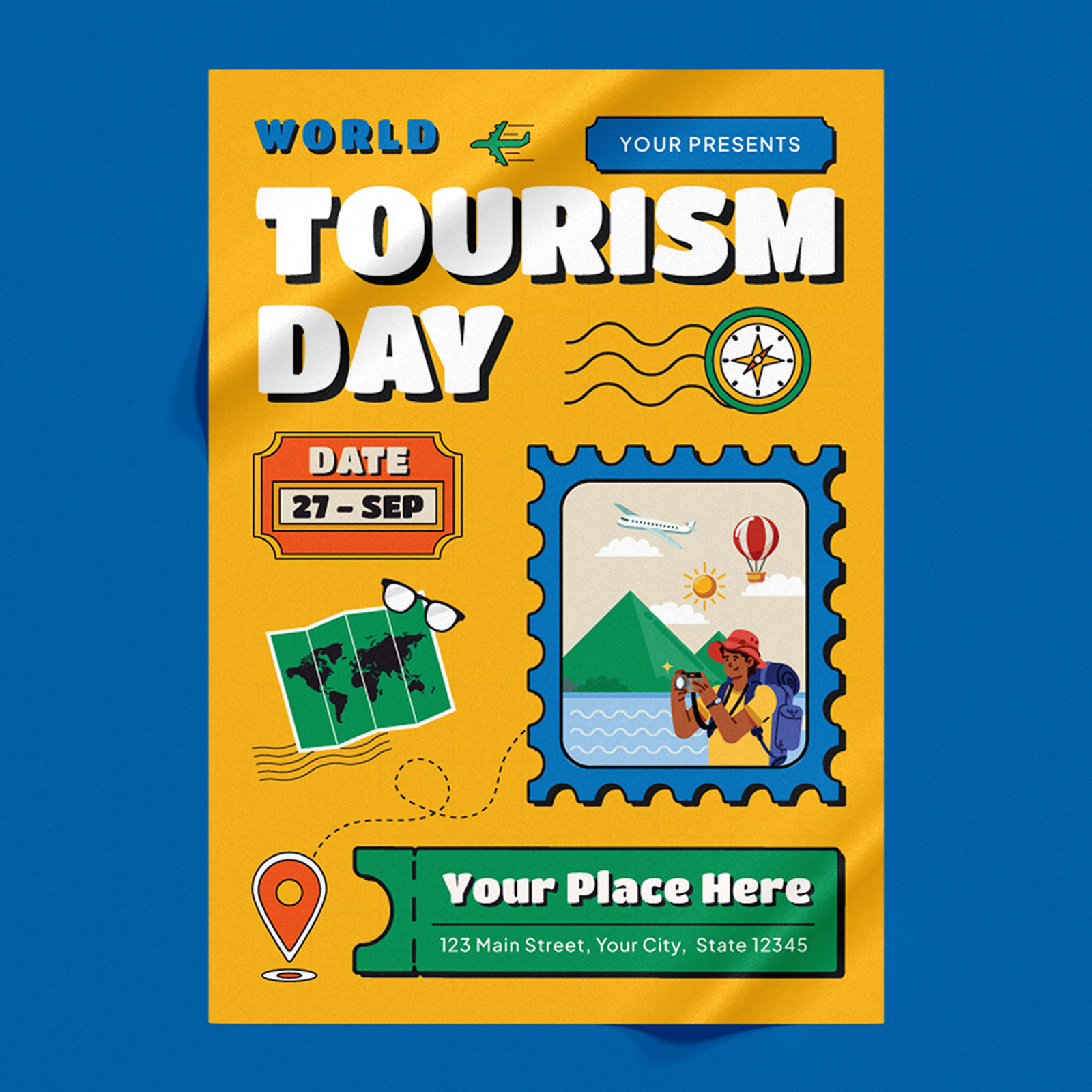 International Tourism Day Flyer Template - TemplateMonster