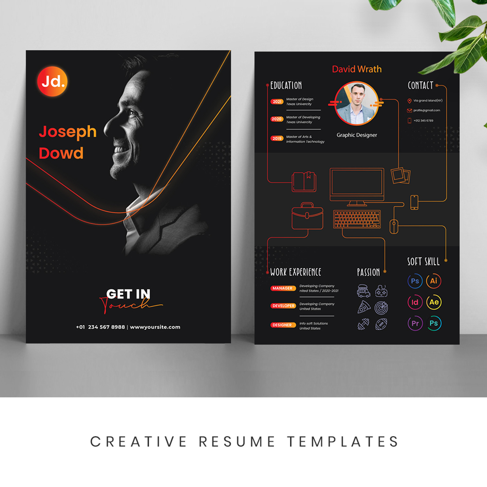 Creative Professional Resume Template - TemplateMonster
