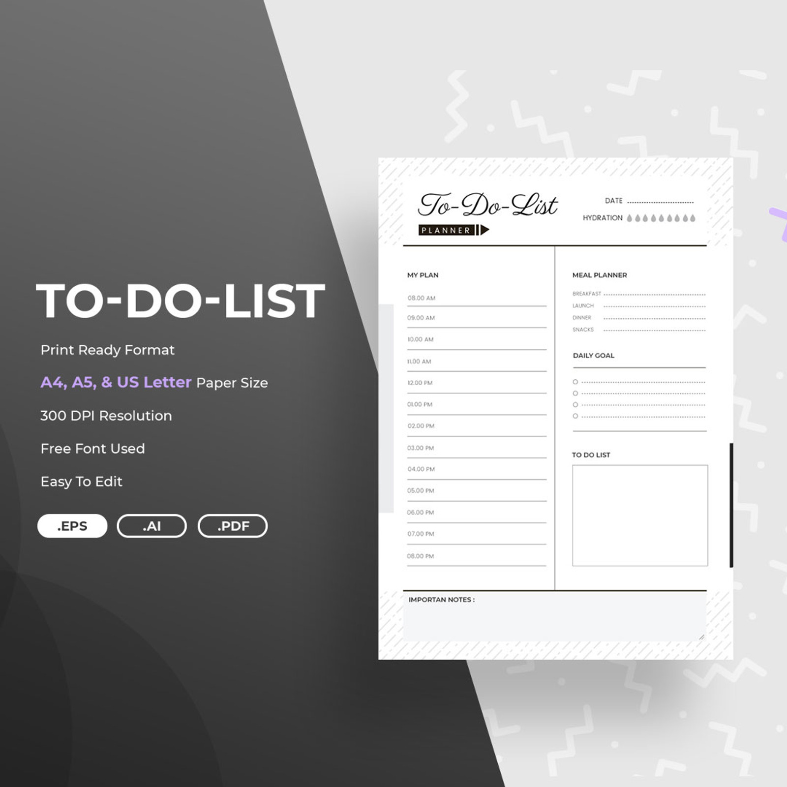 To-Do List Planner #158464 - TemplateMonster