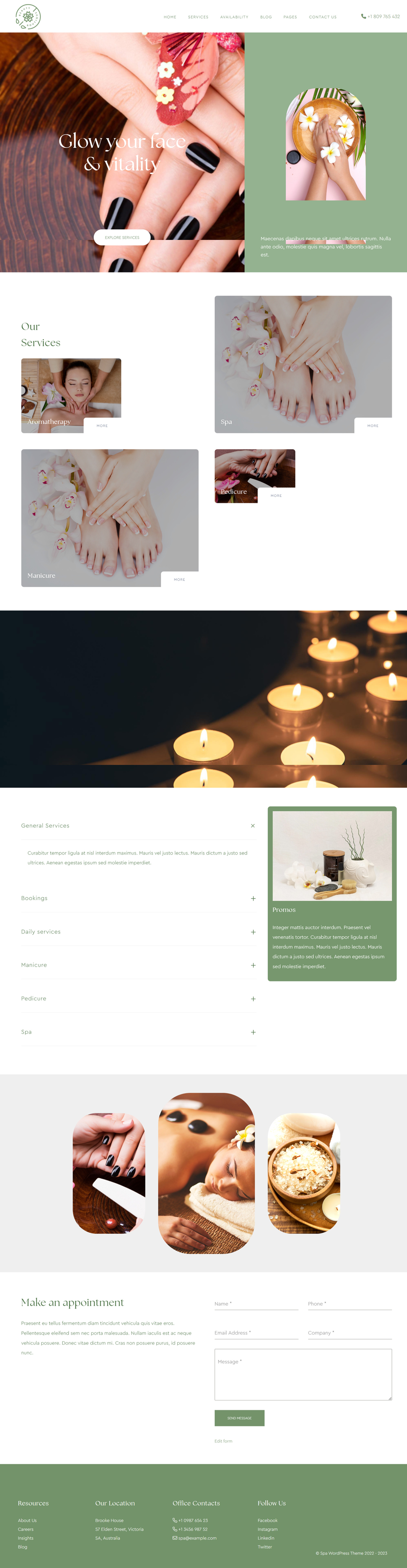 Spa and Beauty Wordpress Theme #313595 - TemplateMonster