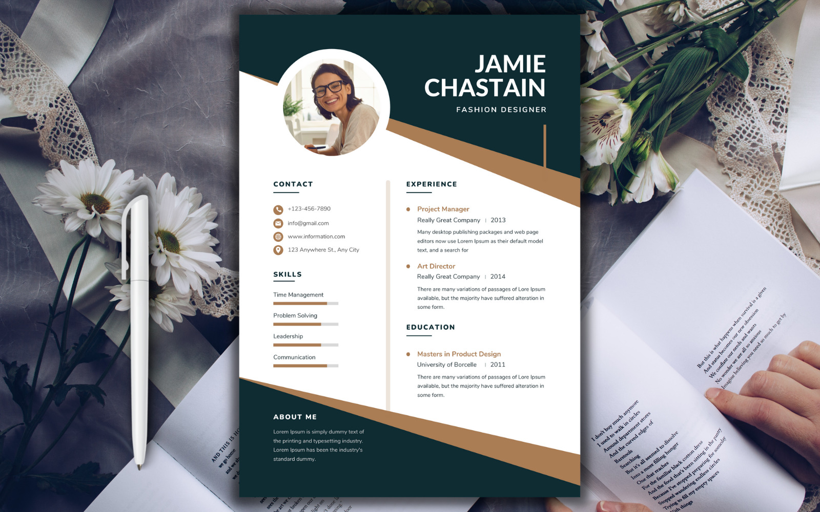 Jamie Chastain - Professional Resume Template