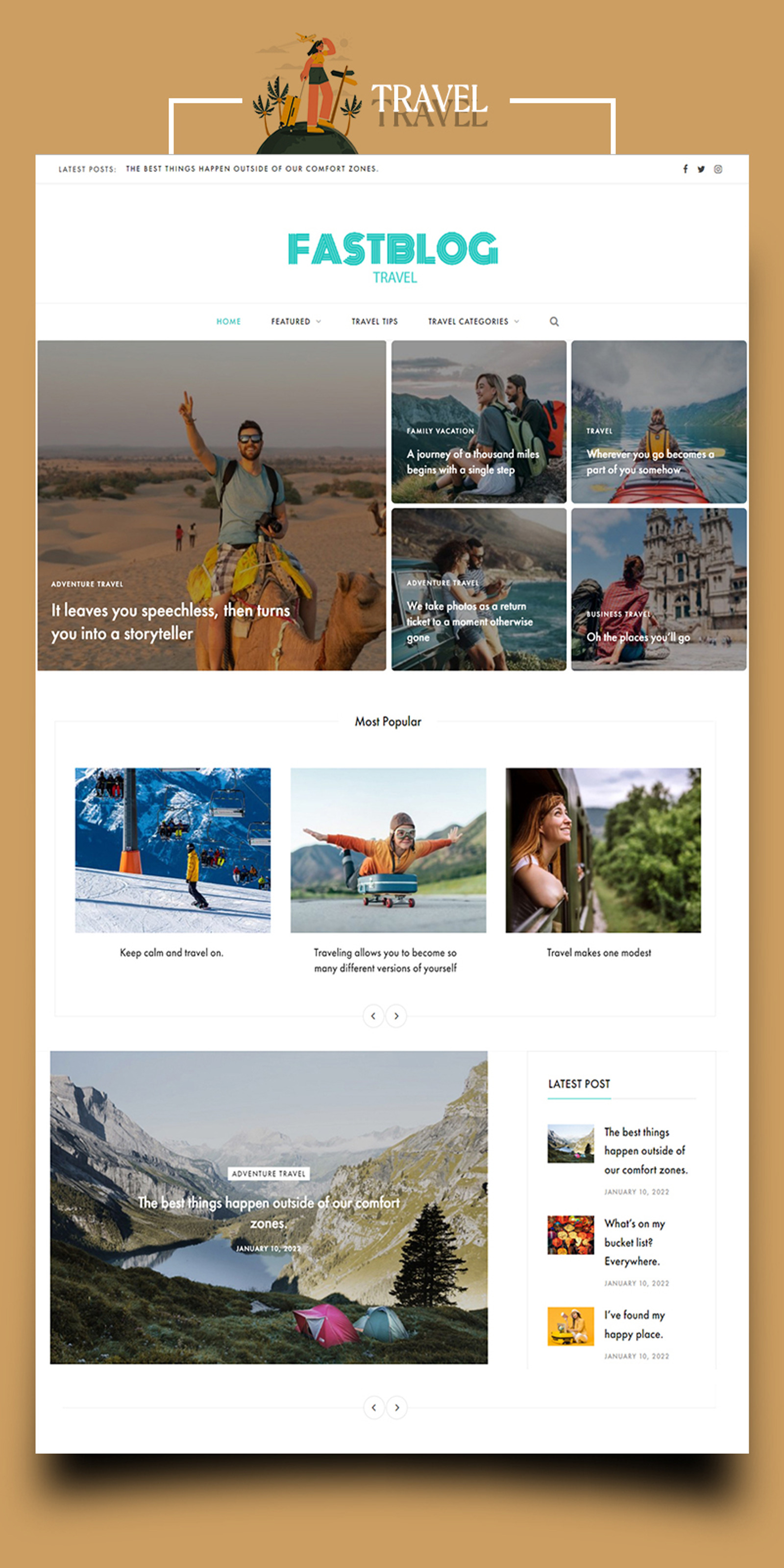 FastBlog - The Perfect Blog WordPress Theme - TemplateMonster
